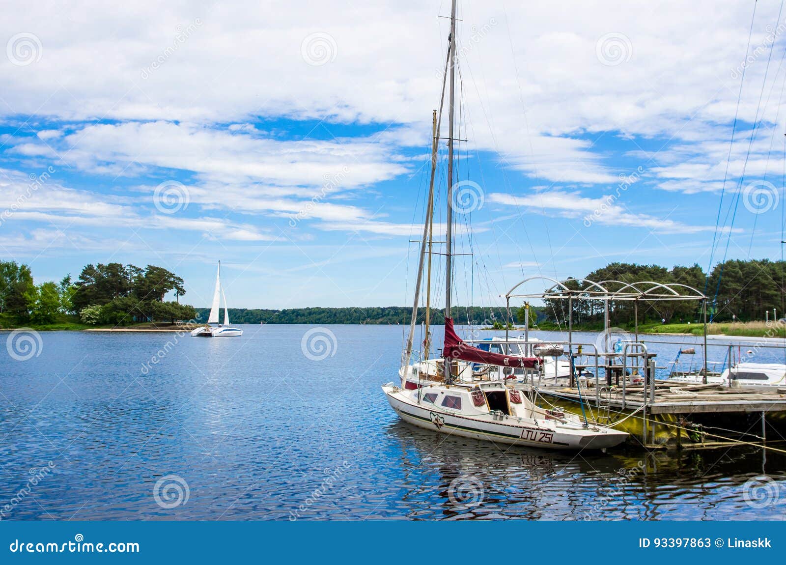 Small Boats in Beautiful Bay and Blue Sky Editorial Stock Photo - Image ...