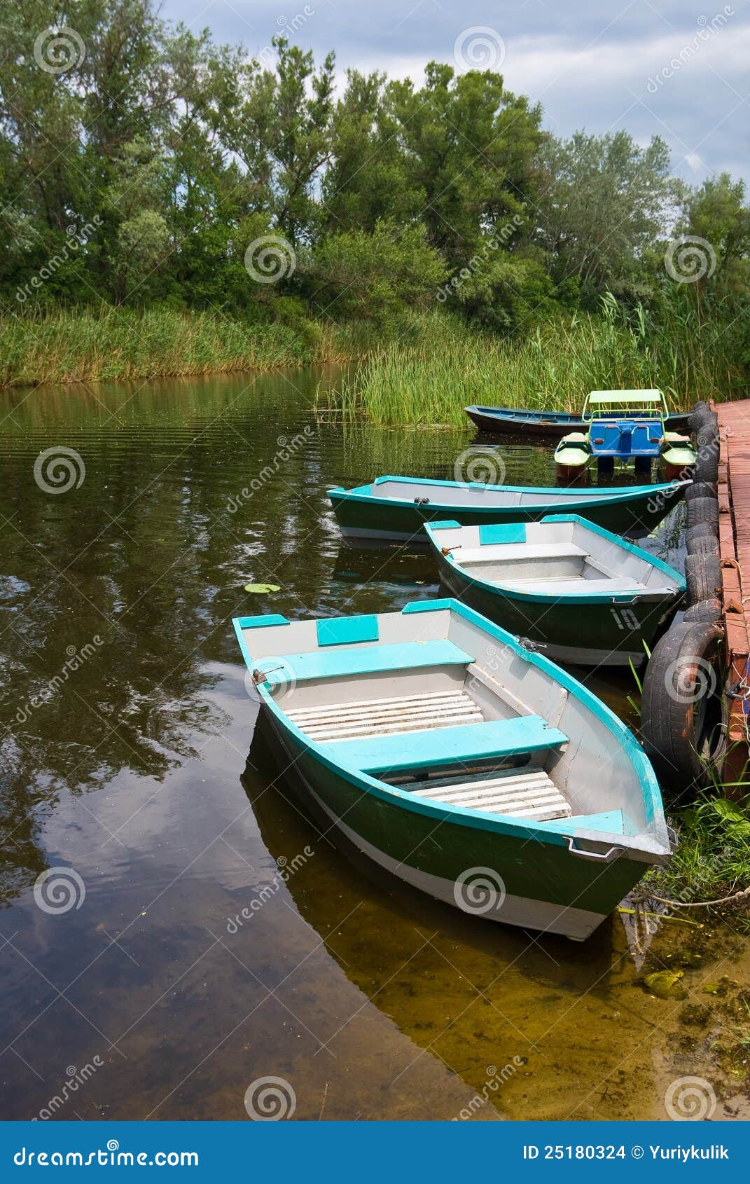 Small boats on a river stock photo. Image of water, summer - 25180324