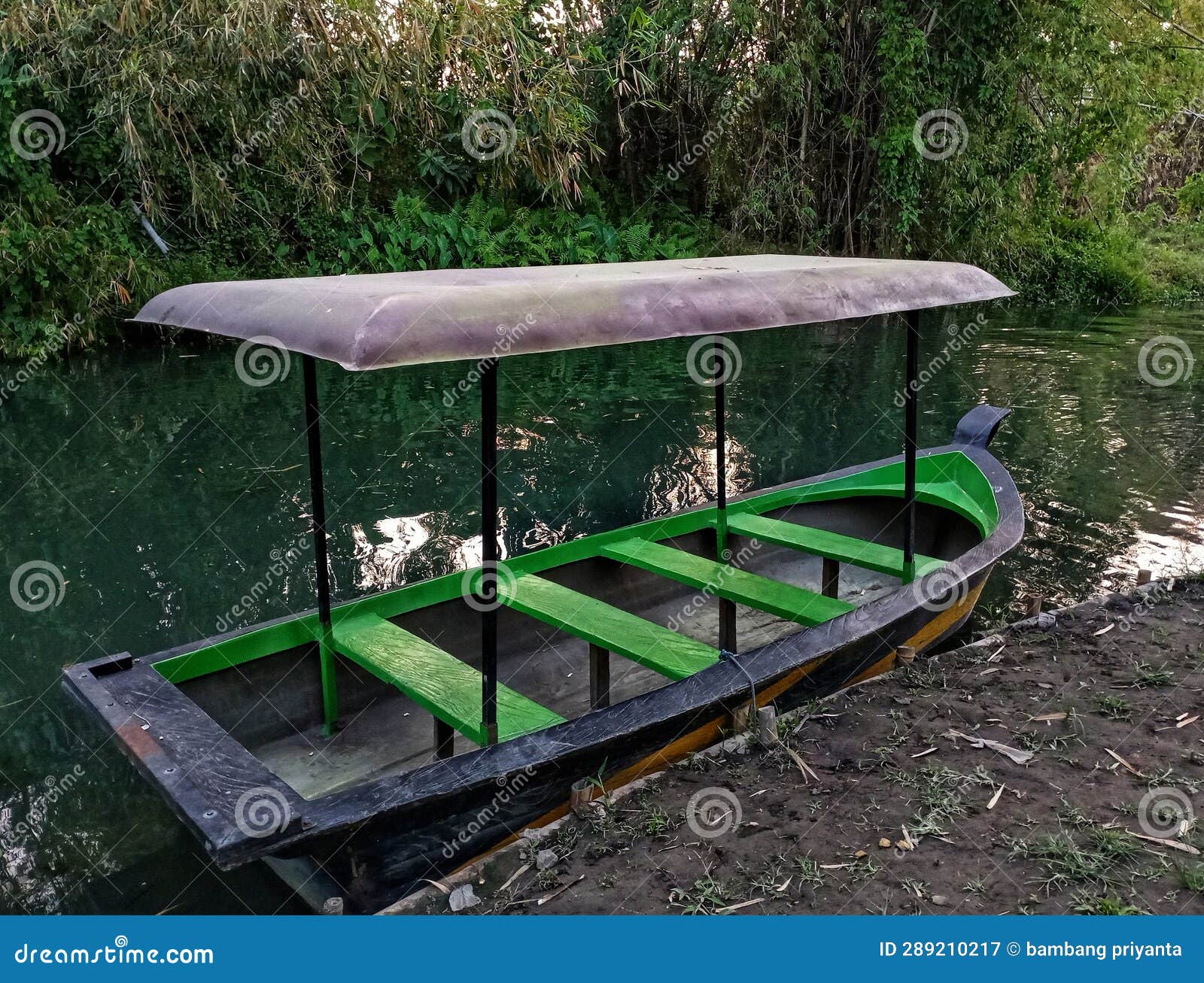 Small Boats for Tours Along the Beautiful River Stock Image - Image of ...