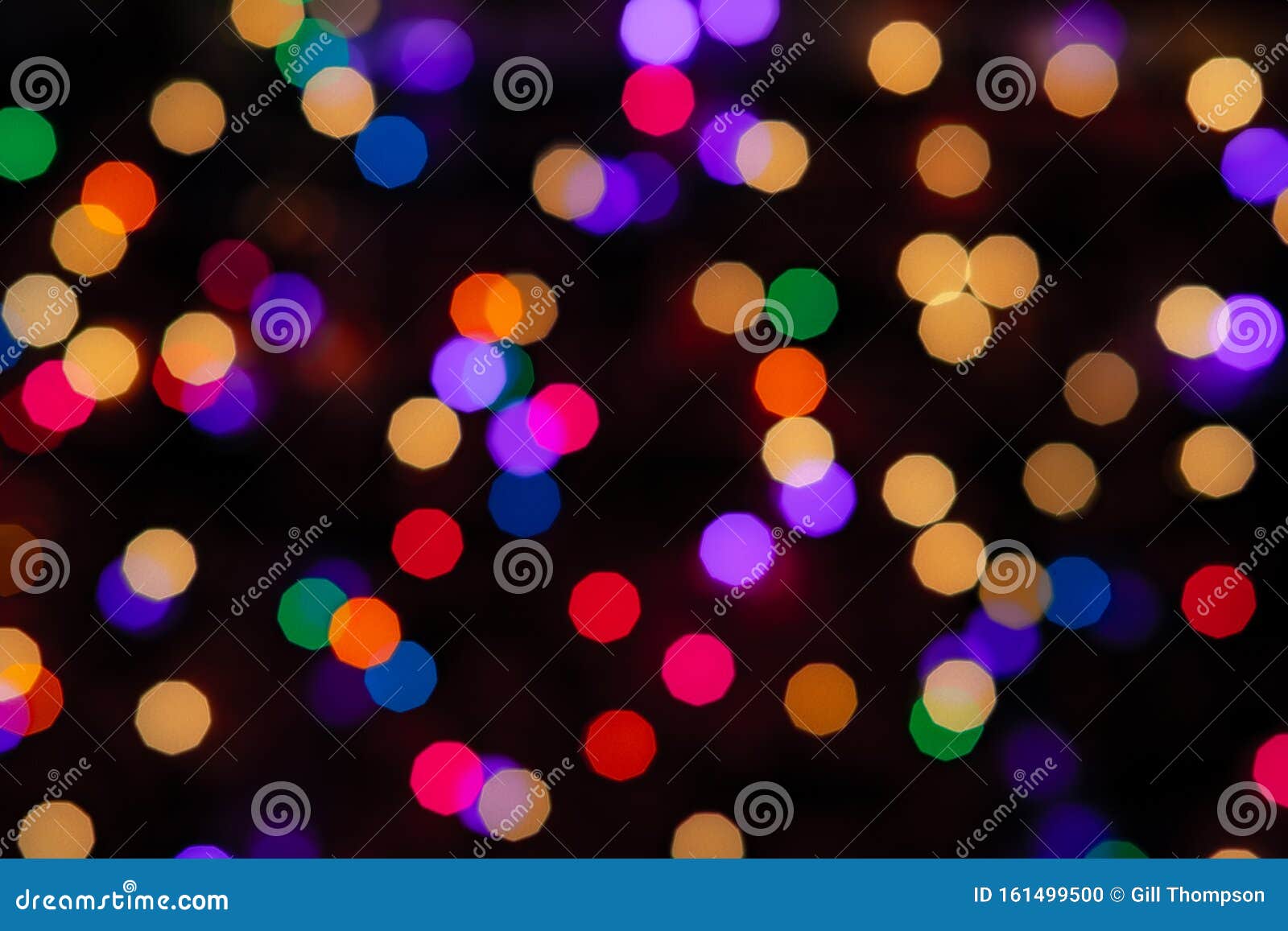 SMALL BOKEH Background Image of Christmas Lights Out of Focus. this ...