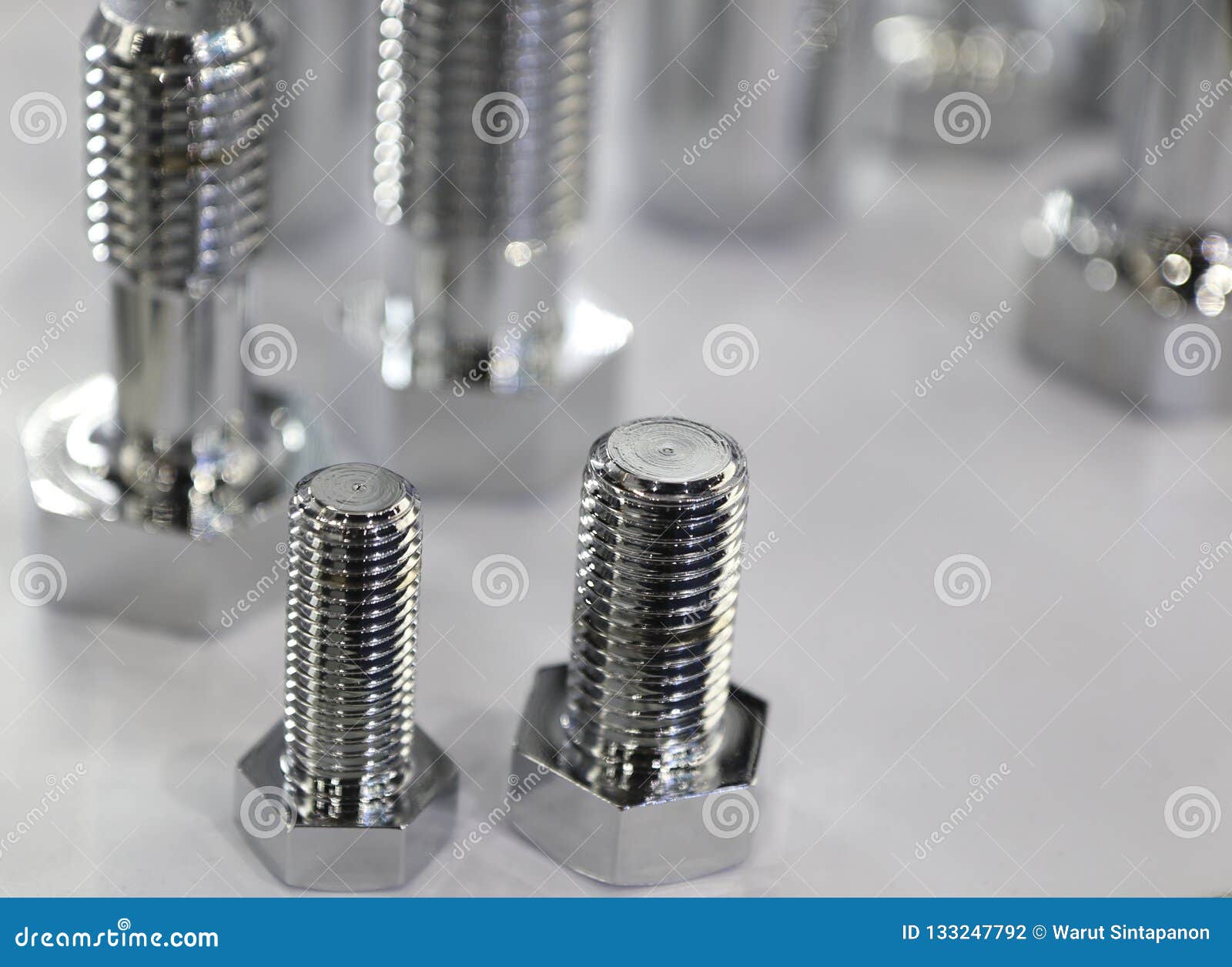 The Small Bolts for Industrial Machine Stock Photo - Image of machine ...
