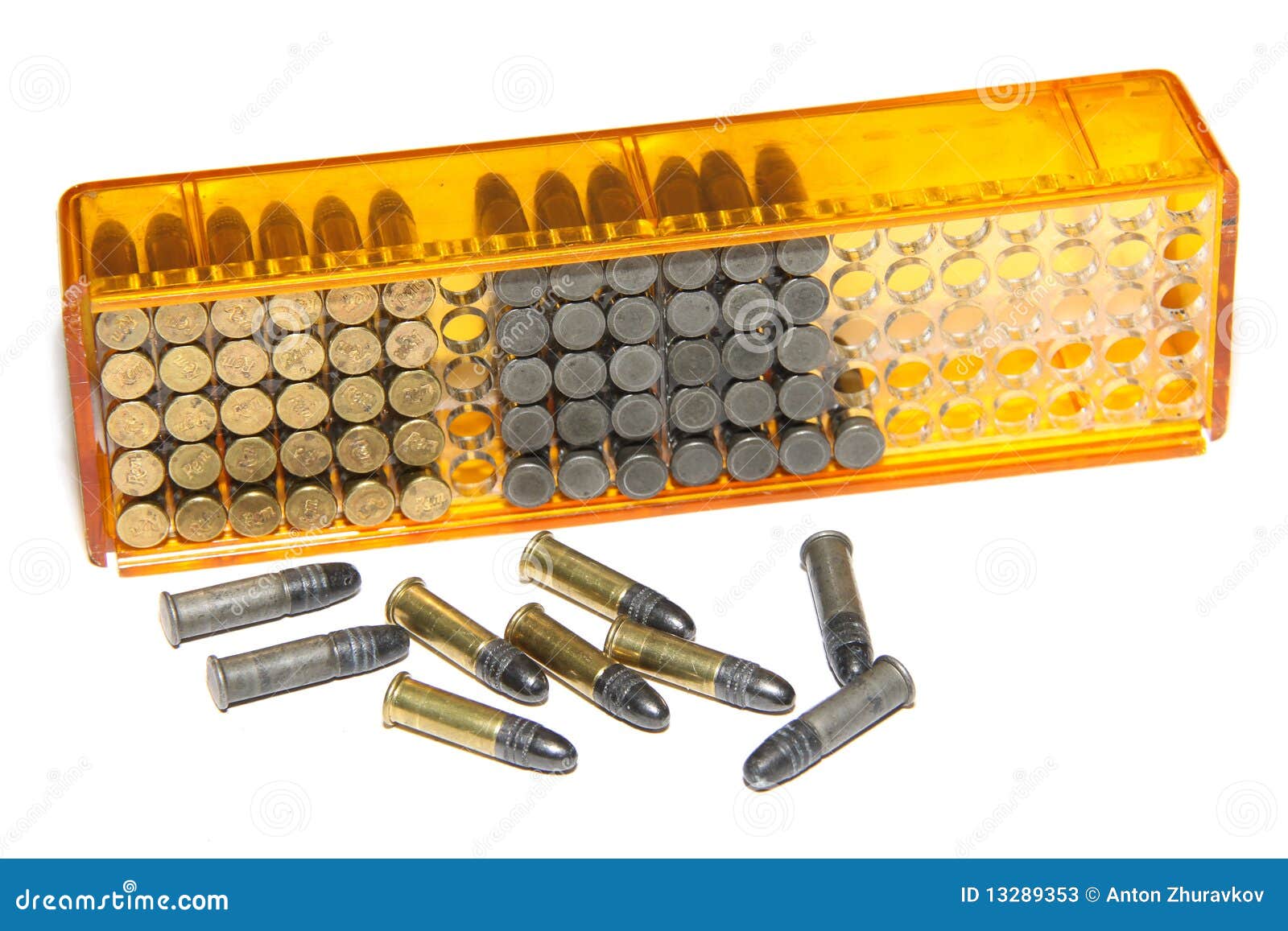 Small-bore Rifle .22 Lr Isolated On White Background. Modern .22lr Semi ...