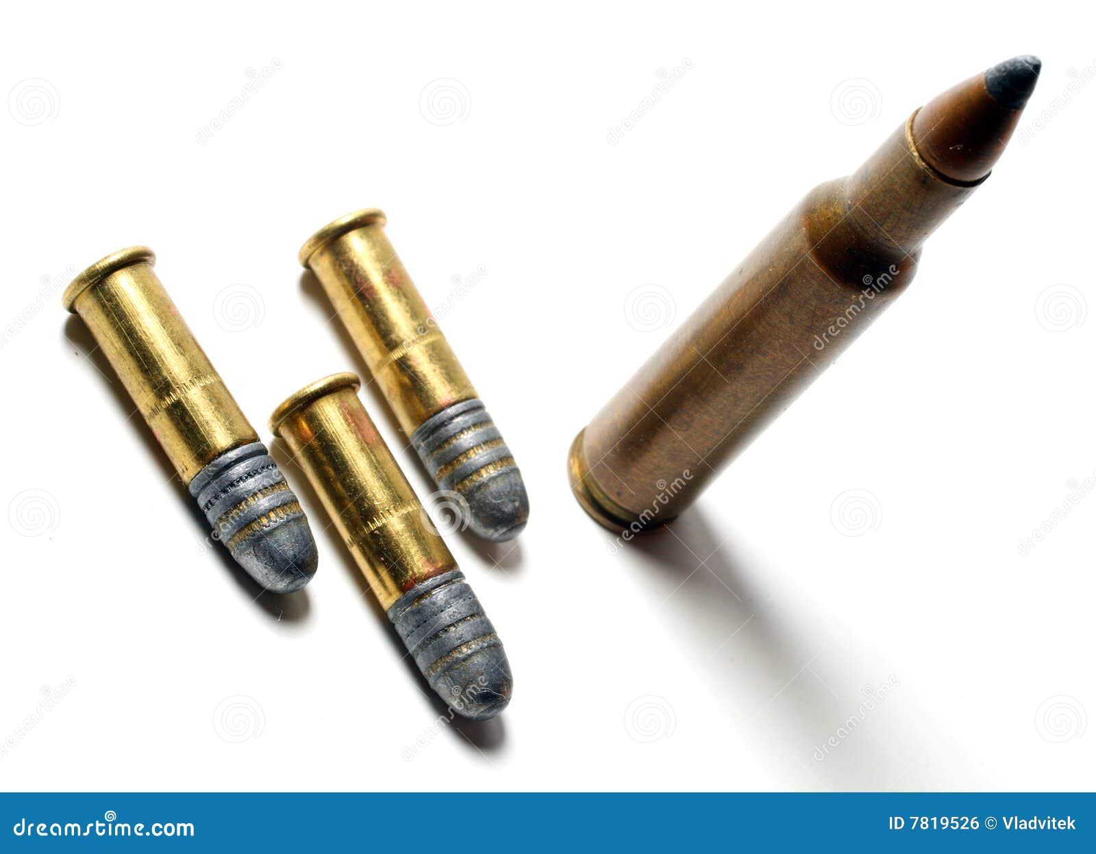 Small-bore Rifle .22 Lr Isolated On White Background. Modern .22lr Semi ...