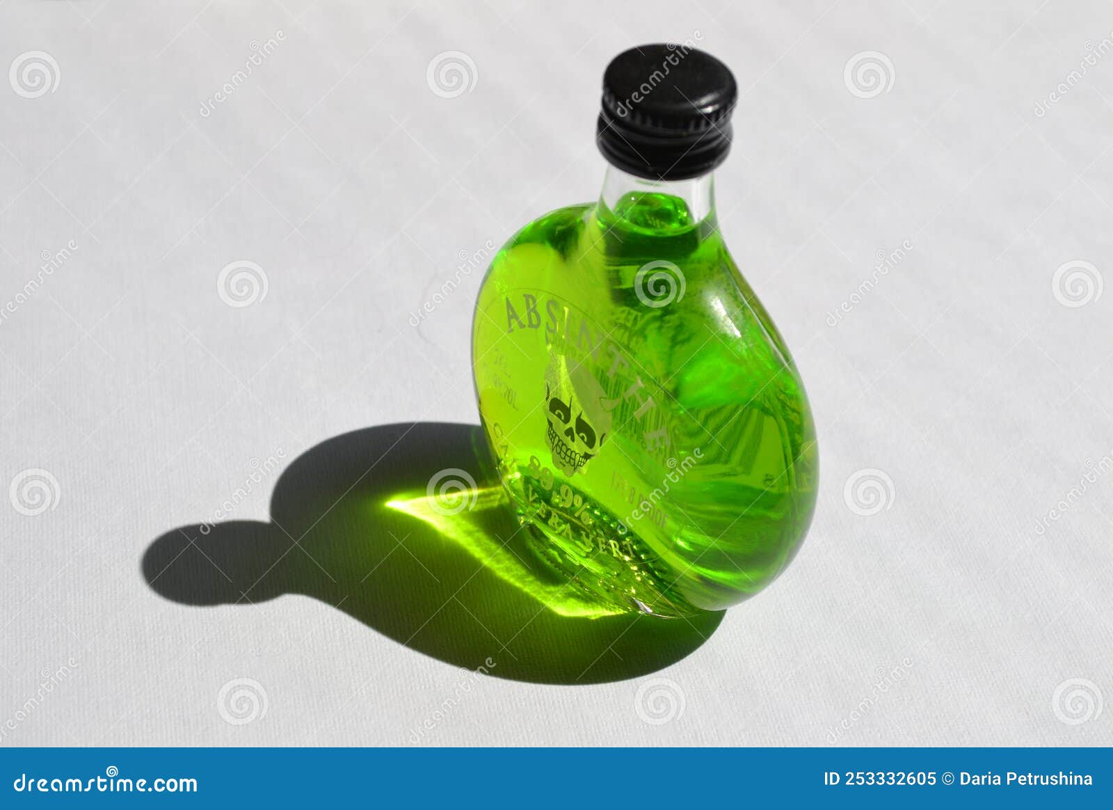 Absinthe And Label With Skull Editorial Image | CartoonDealer.com ...