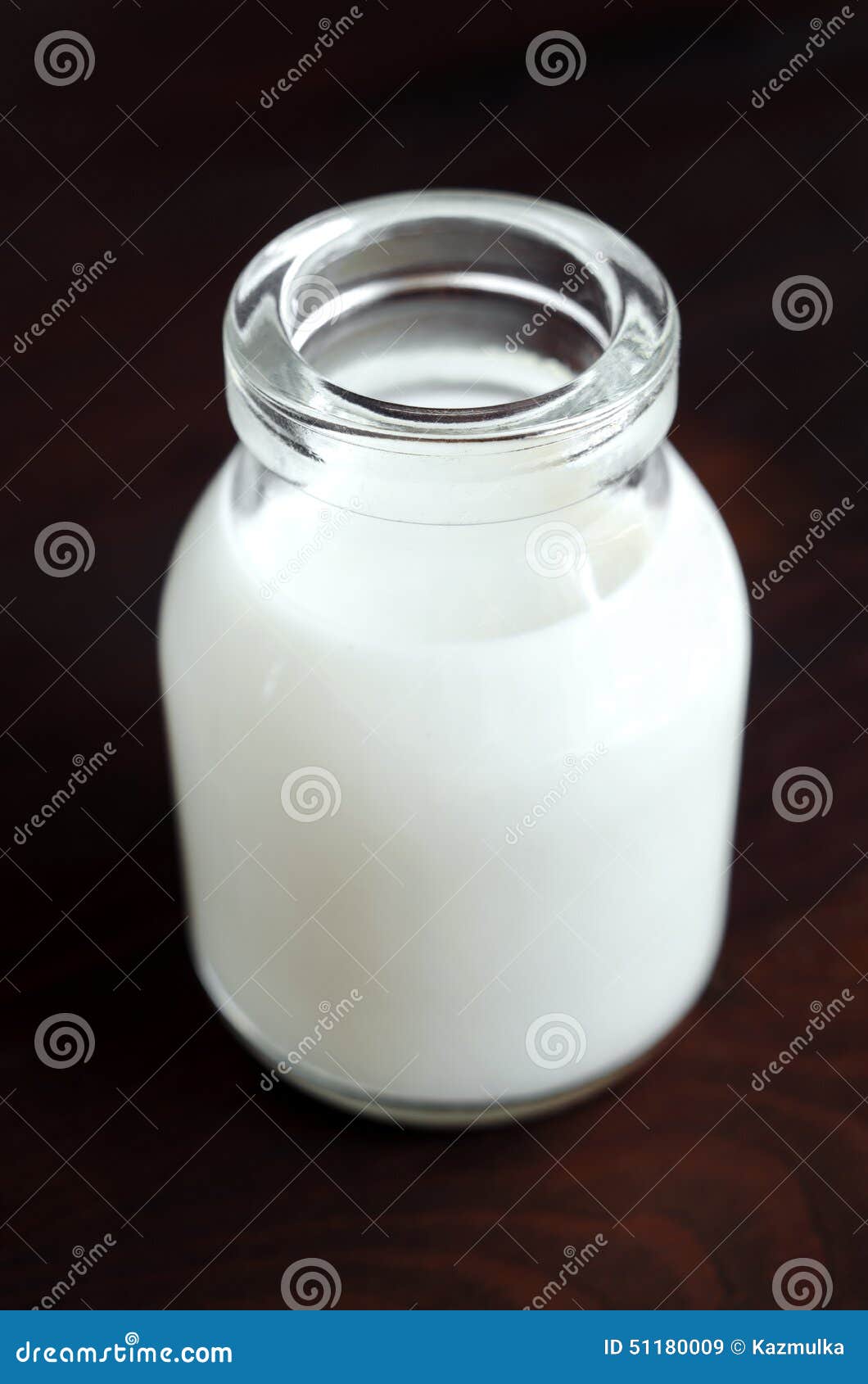 Small bottle of milk stock image. Image of glass, health - 51180009