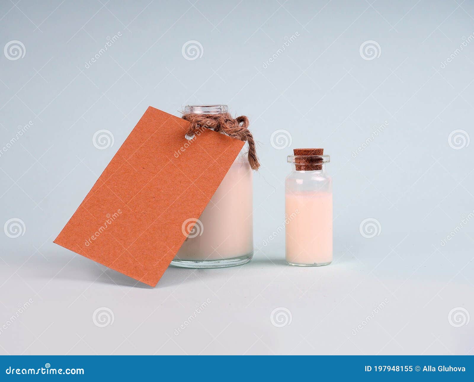 A Small Bottle of Milk Sample in a Test Tube with a Label for Your Text ...