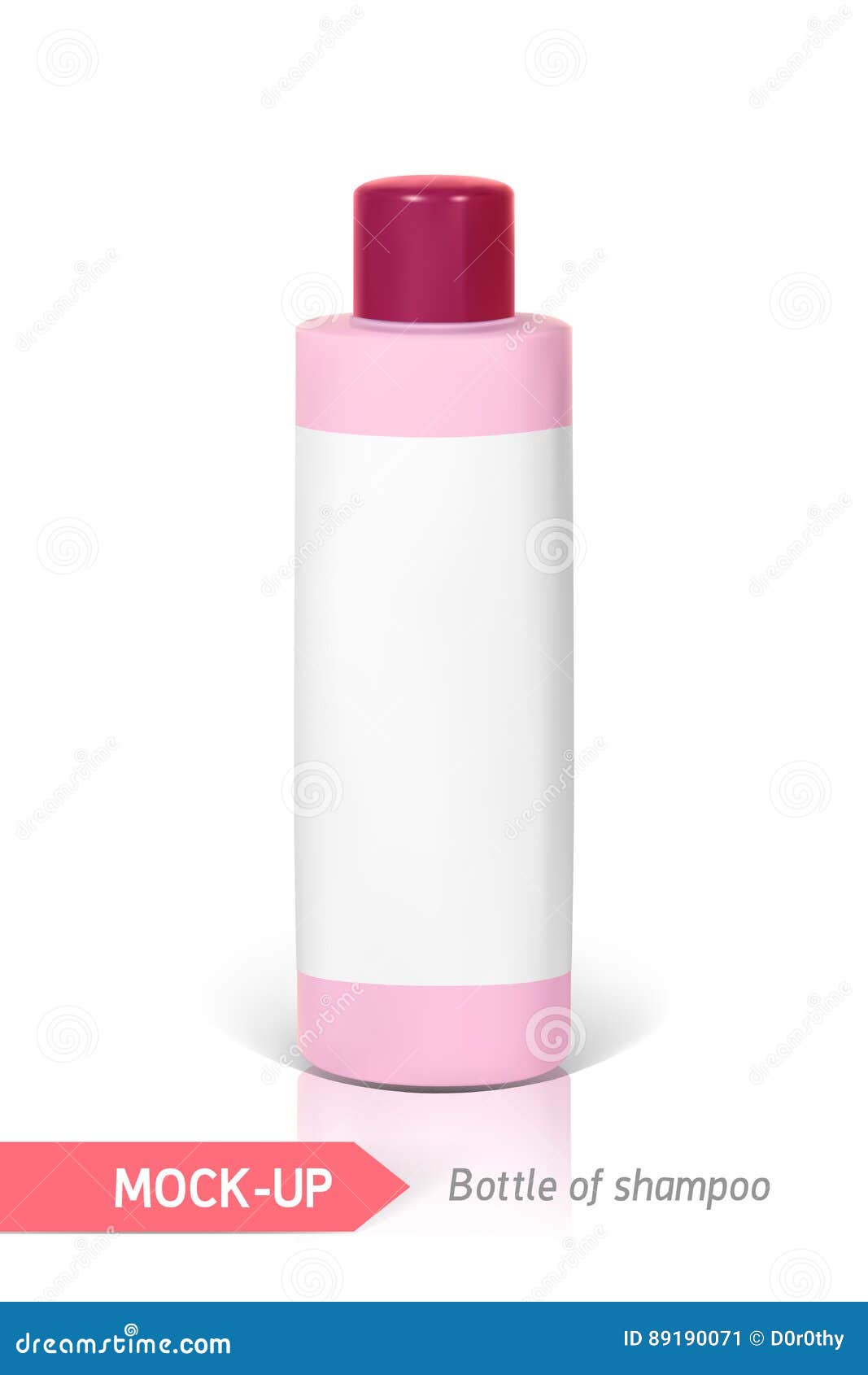 Small bottle of shampoo stock vector. Illustration of perfume - 89190071