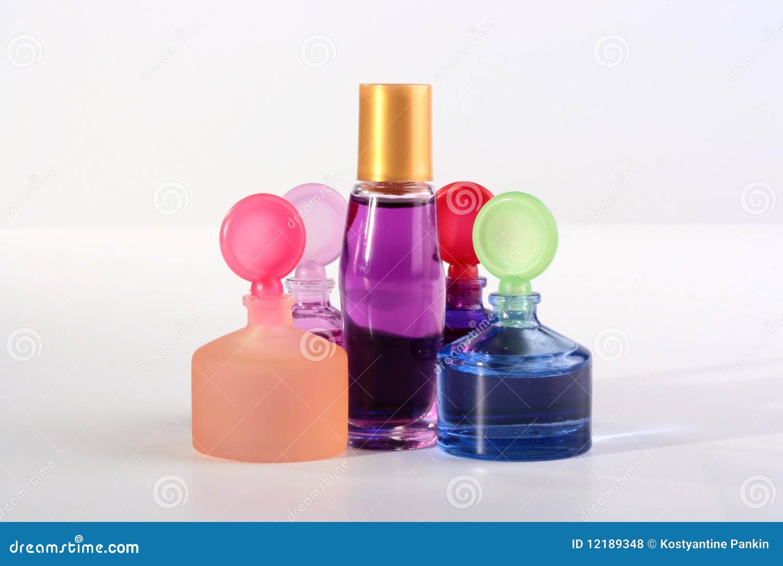 Small Bottles with Cosmetics Stock Photo - Image of beauty, industry ...
