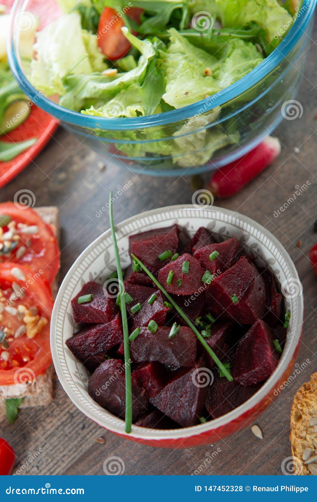 Small Bowl of Delicious Beetroot Salad Stock Photo - Image of ...