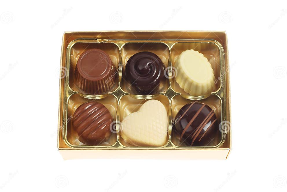 Small box of chocolates stock photo. Image of confectionery - 268216836