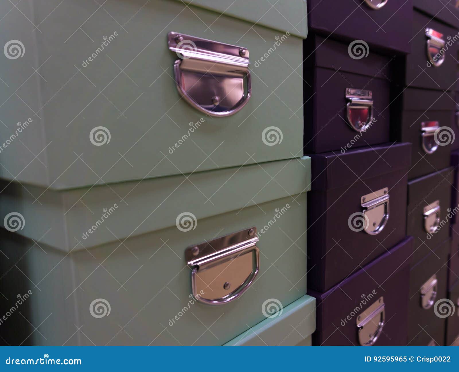 Small boxes stand in a row stock image. Image of closeup - 92595965
