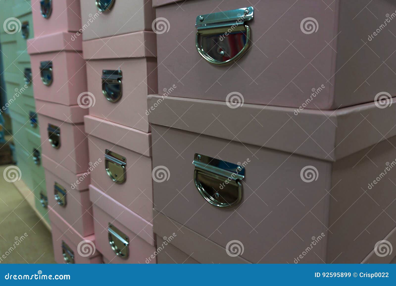 Small boxes stand in a row stock image. Image of geometric - 92595899