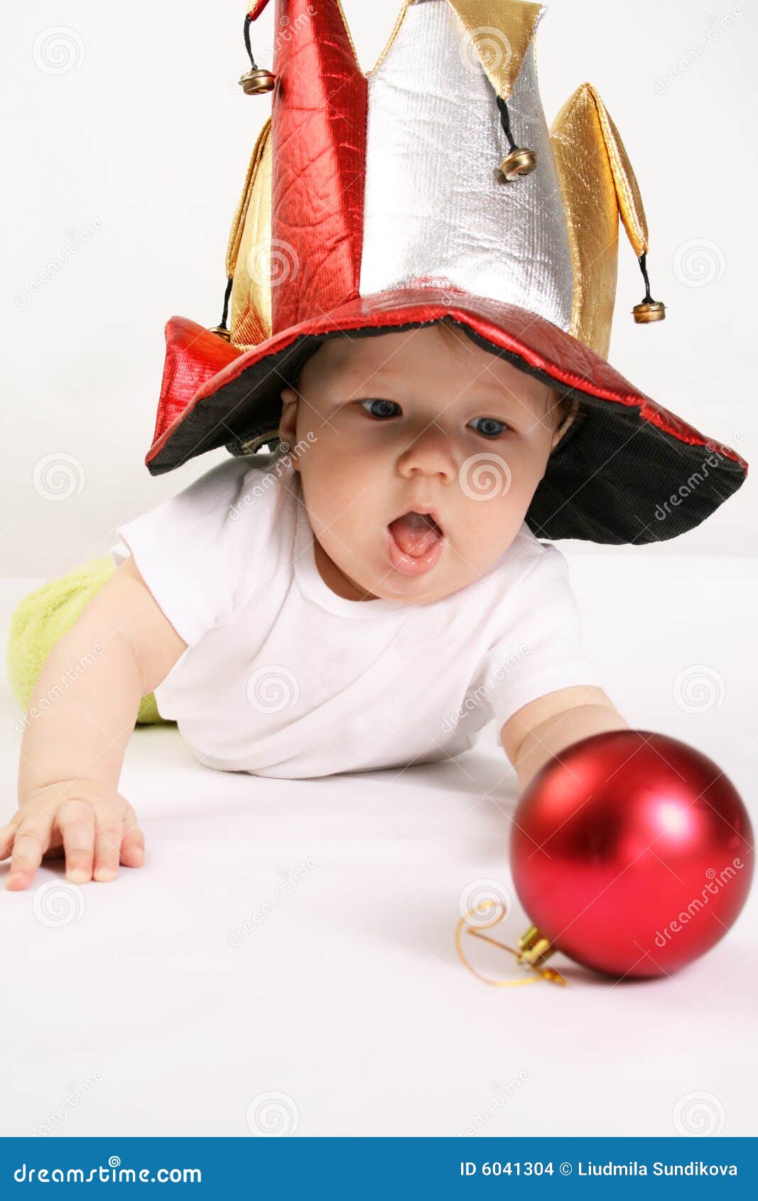 Small Boy in the Hat of Jester Stock Photo - Image of desire, infant ...