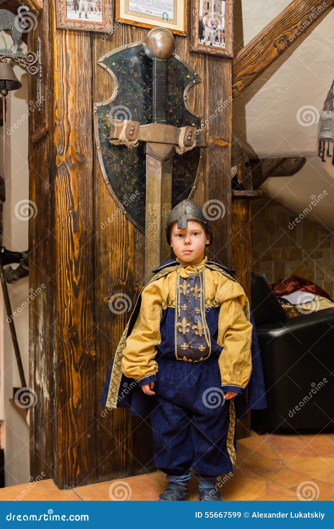 Small Boy in Medieval Costume Stock Image - Image of fist, portrait ...