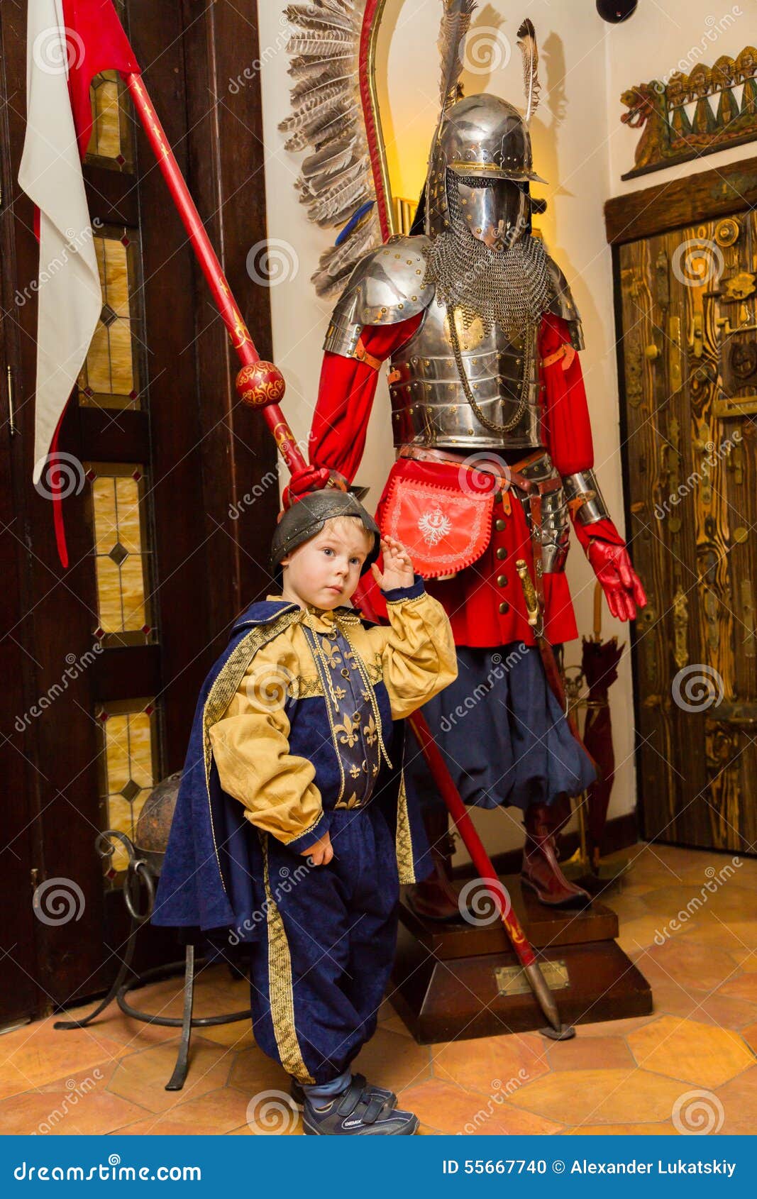 Small Boy in Medieval Costume Stock Photo - Image of crusades, male ...