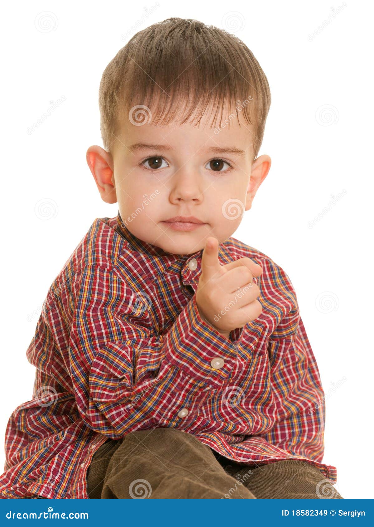 Small boy pointing forward stock image. Image of positivity - 18582349
