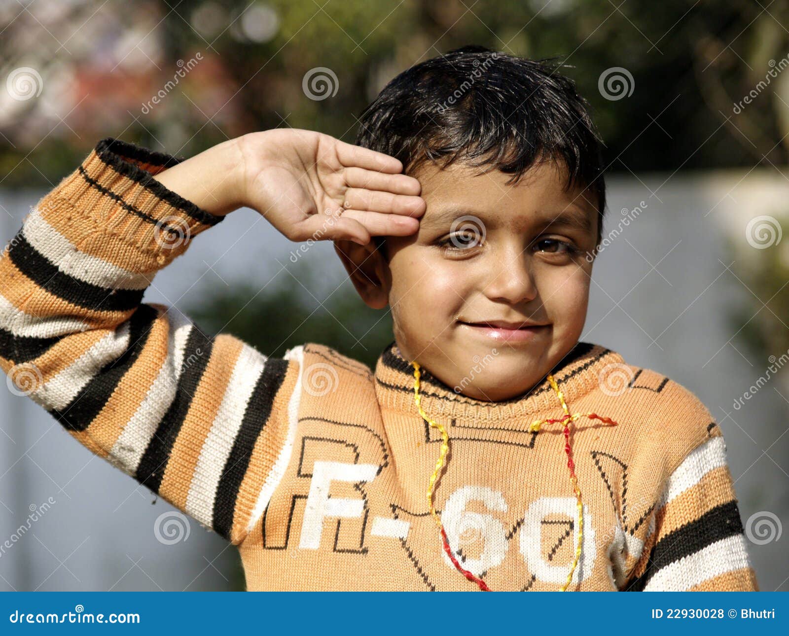A small boy saluting stock photo. Image of small, expression - 22930028