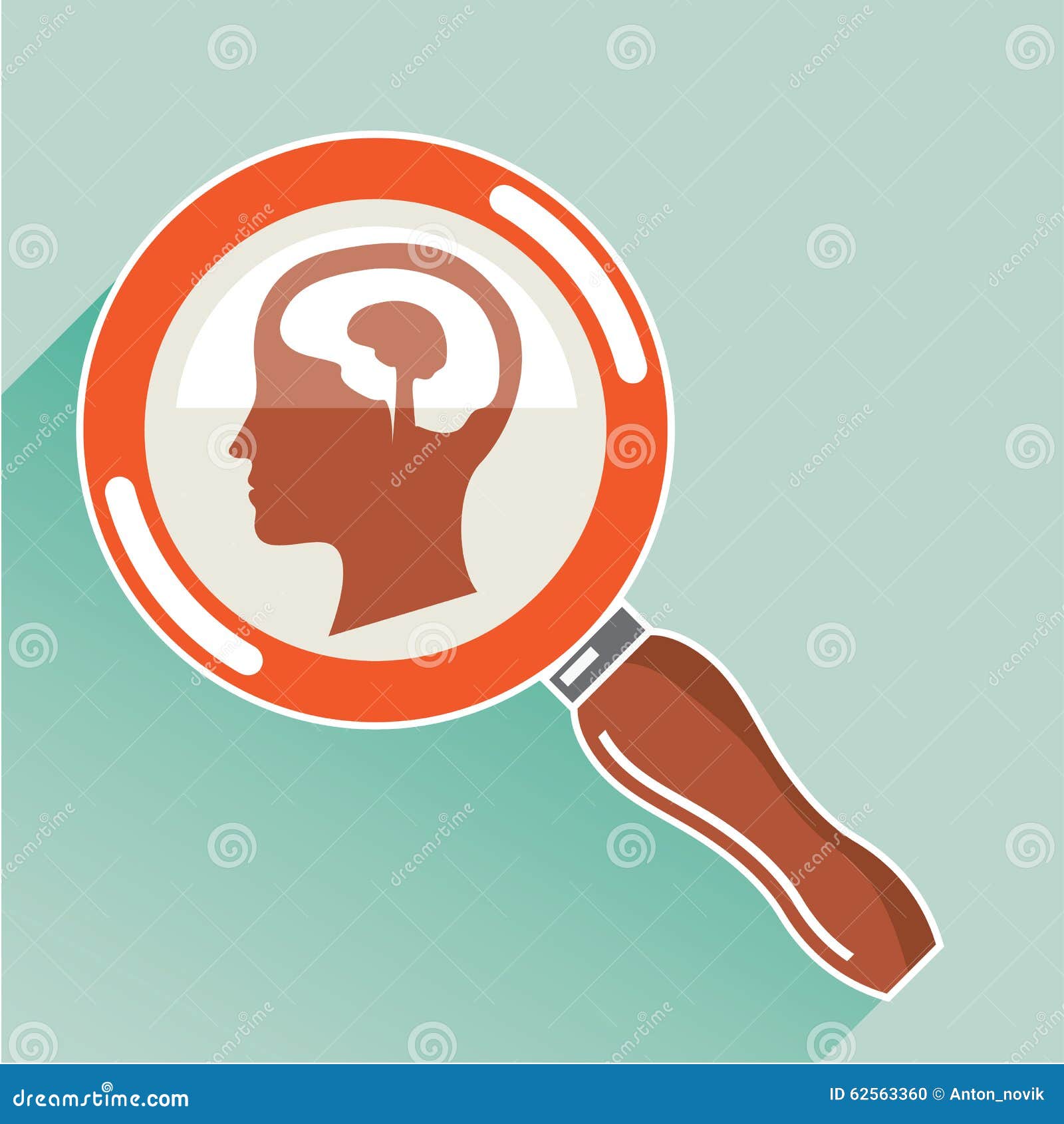 Brain Under Microscope 3D Illustration. Neural Connections, Neural ...