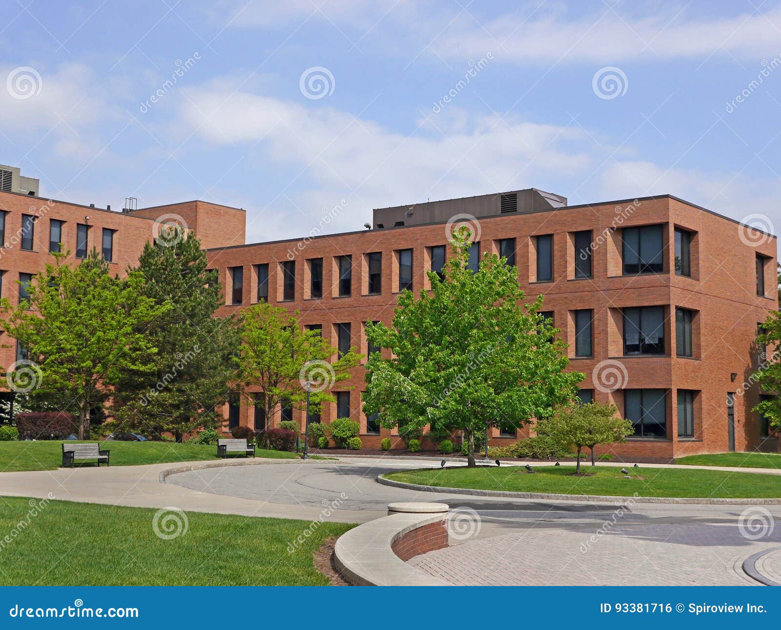 Small Brick Office Building Stock Photo - Image of office, suburban ...