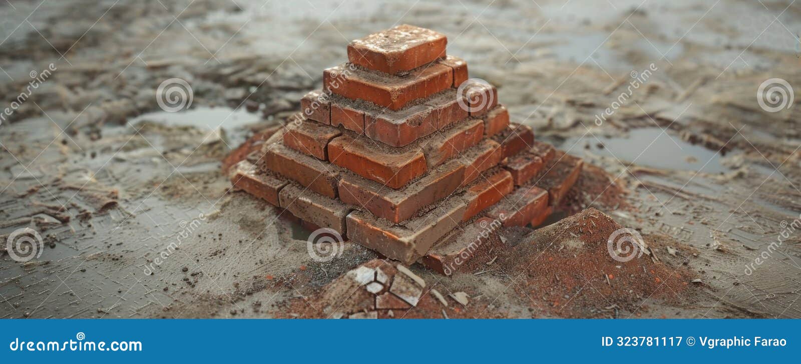 Brick Pyramid Stock Photo | CartoonDealer.com #68635080