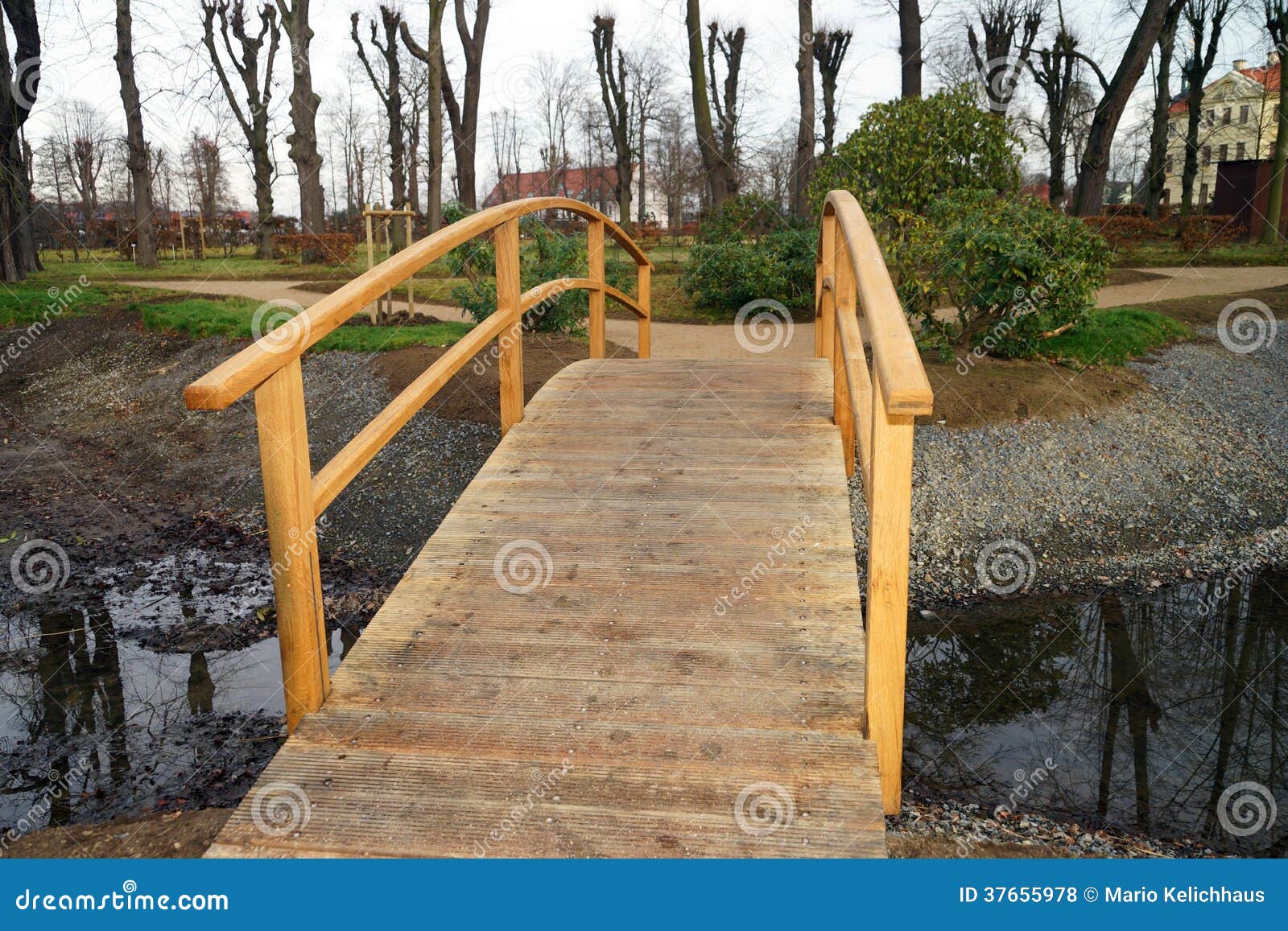 Small bridge stock photo. Image of wooden, overpass, water - 37655978