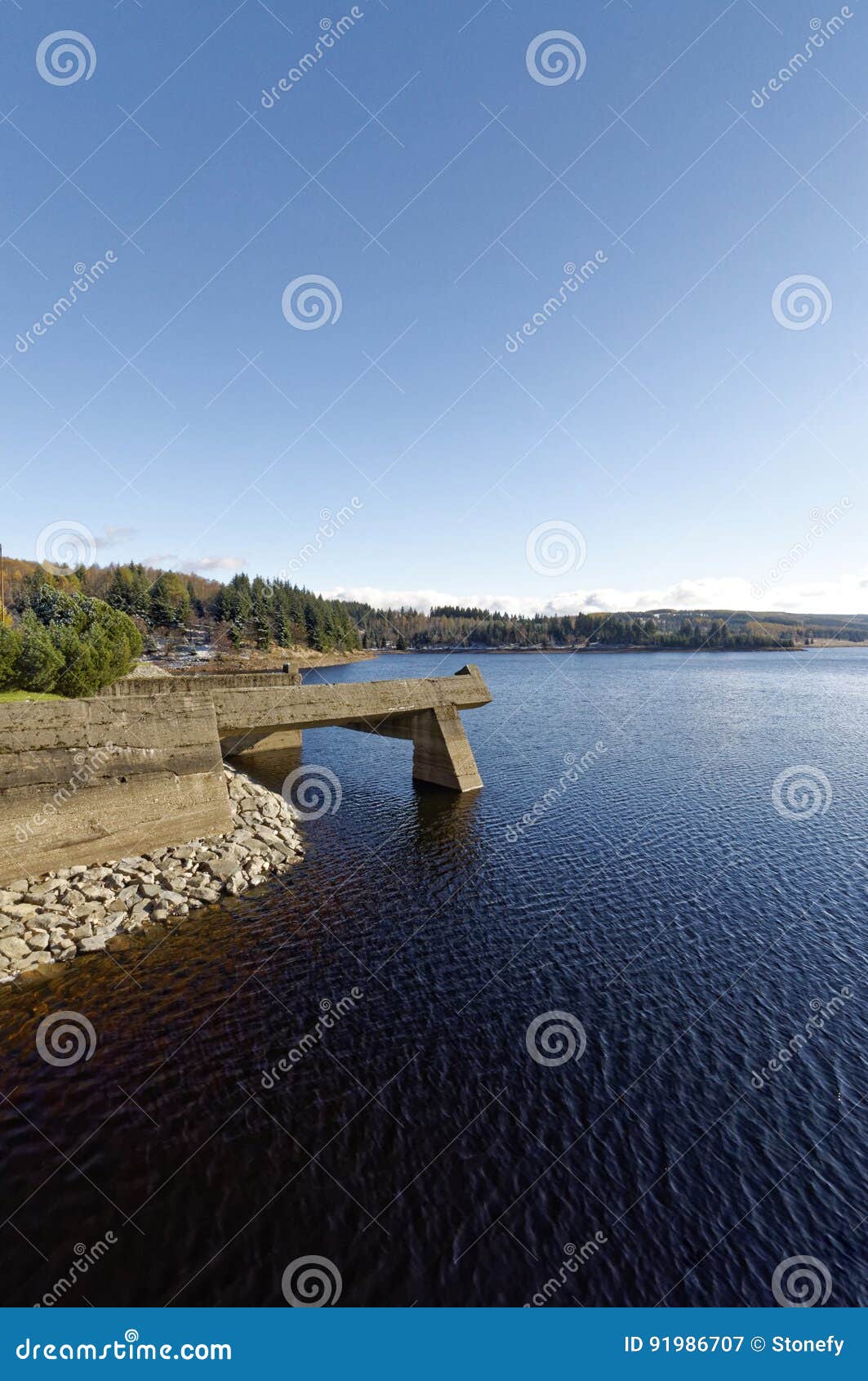 Small Bridge Leads To the River Stock Image - Image of fence, pacific ...
