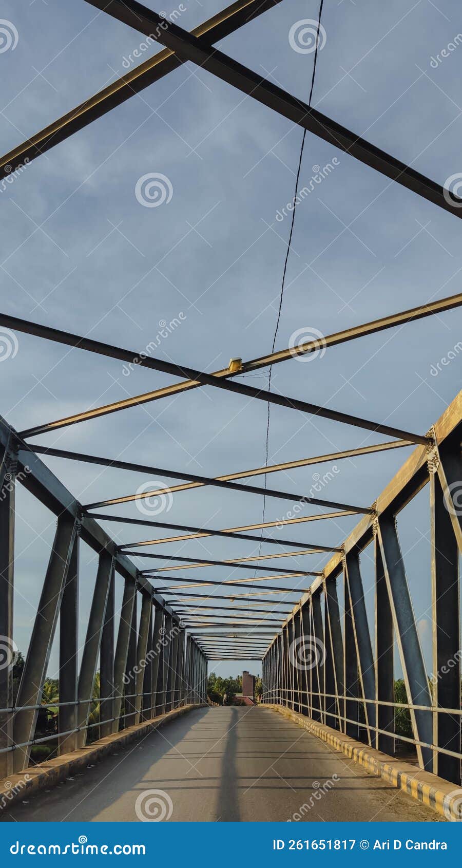 Small Bridge Made of Concrete Steel Stock Image - Image of small, steel ...