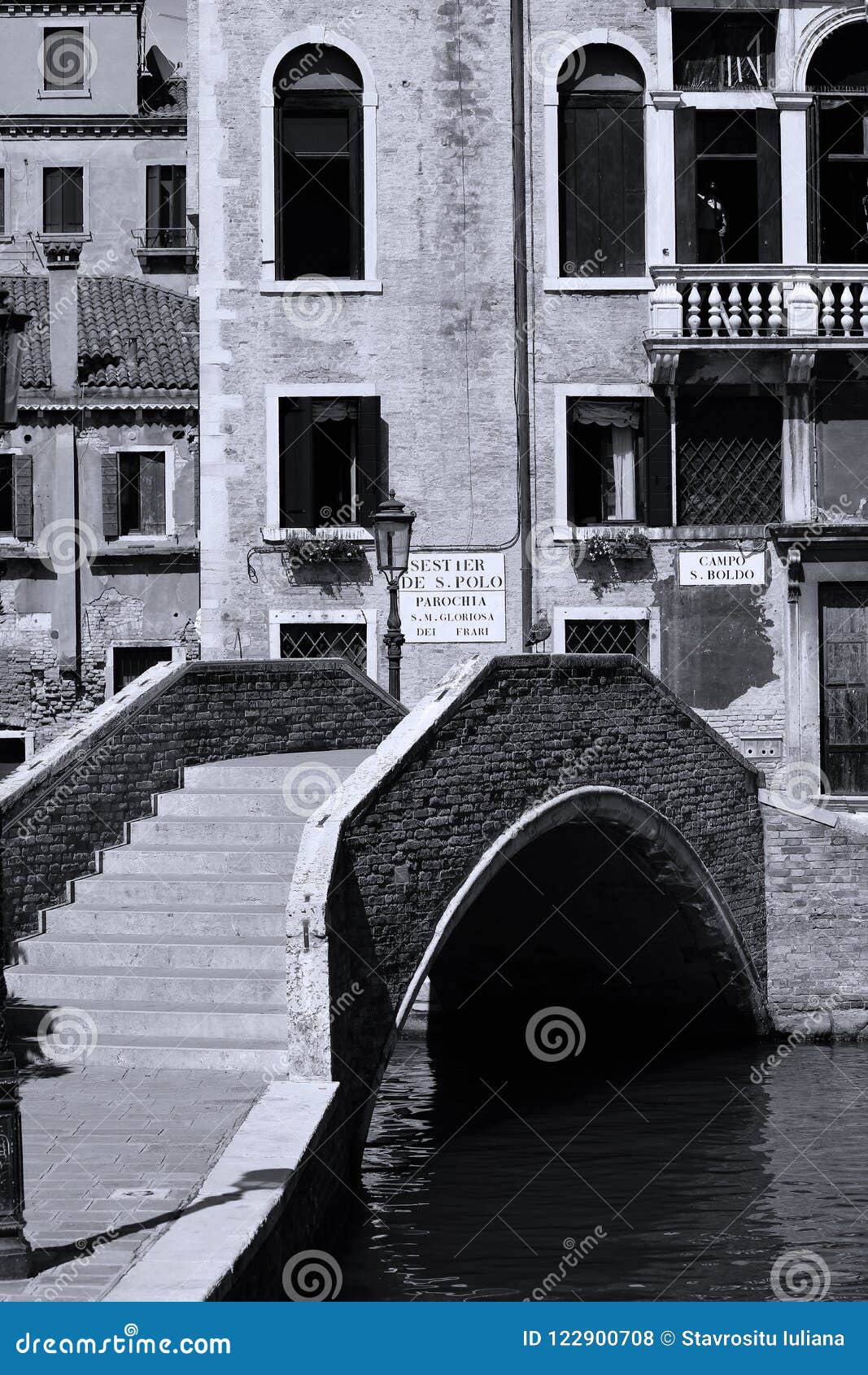 Bridge Over Canal in Venice, Italy Editorial Stock Photo - Image of ...