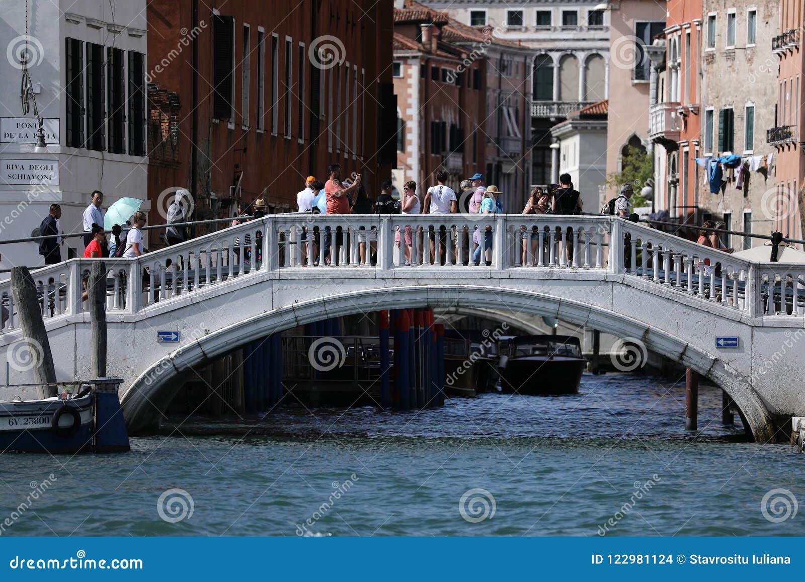 Bridge Over Canal in Venice, Italy Editorial Stock Image - Image of ...