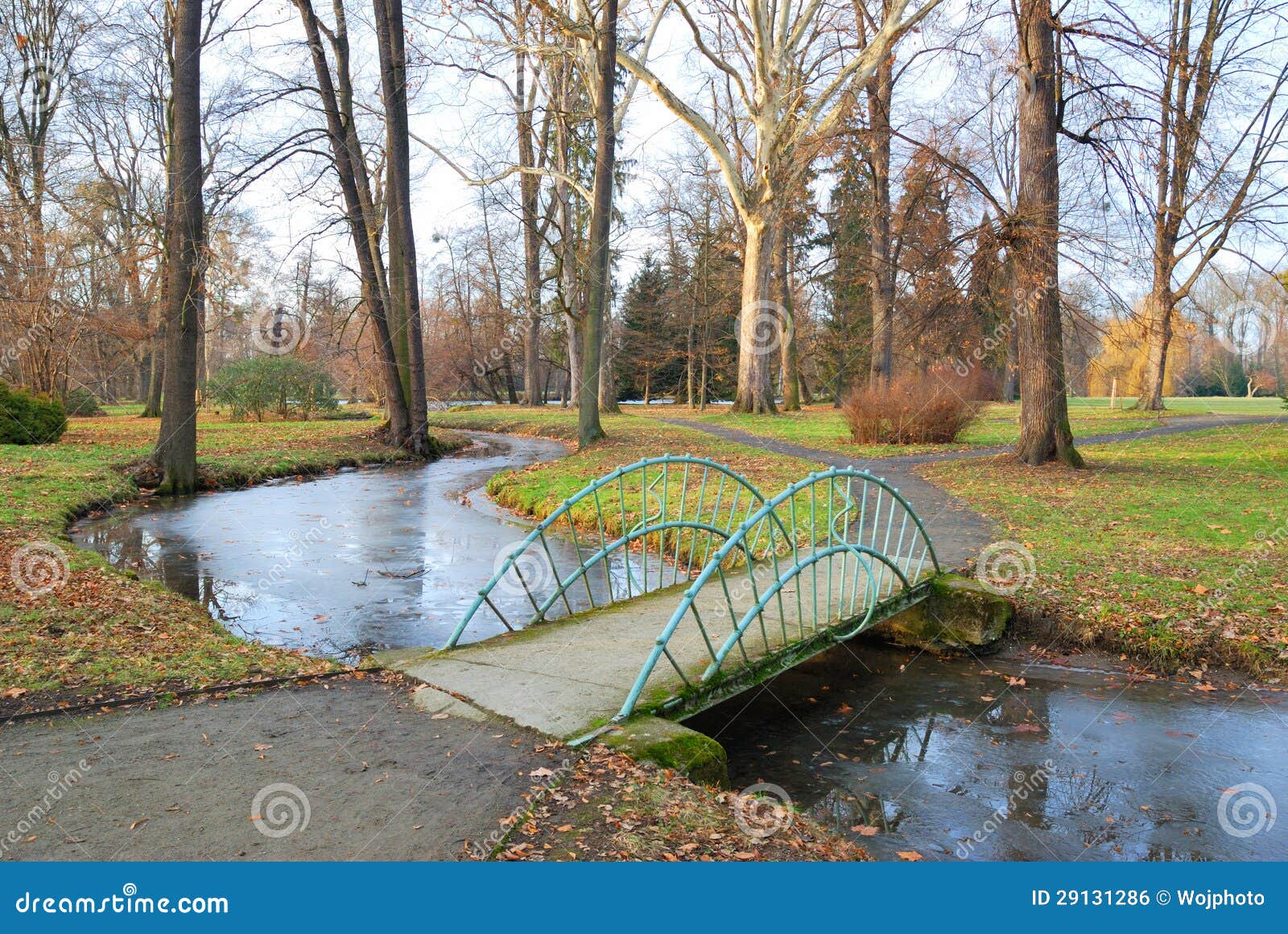 Small Bridge Over a Rivulet Stock Photo - Image of czech, chateau: 29131286