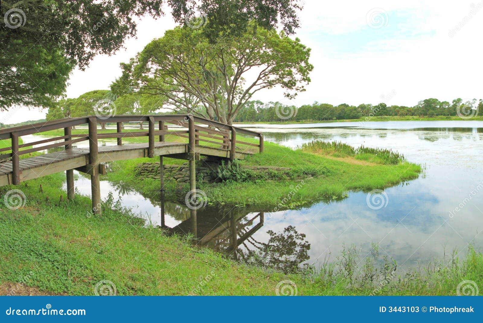 Small Bridge Over The Water Stock Photos - Image: 3443103