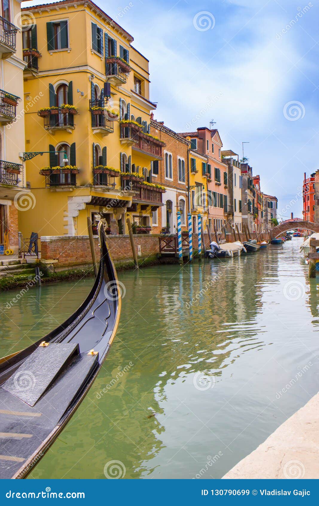 Small Bridge in the Venice Canal Editorial Stock Image - Image of ...