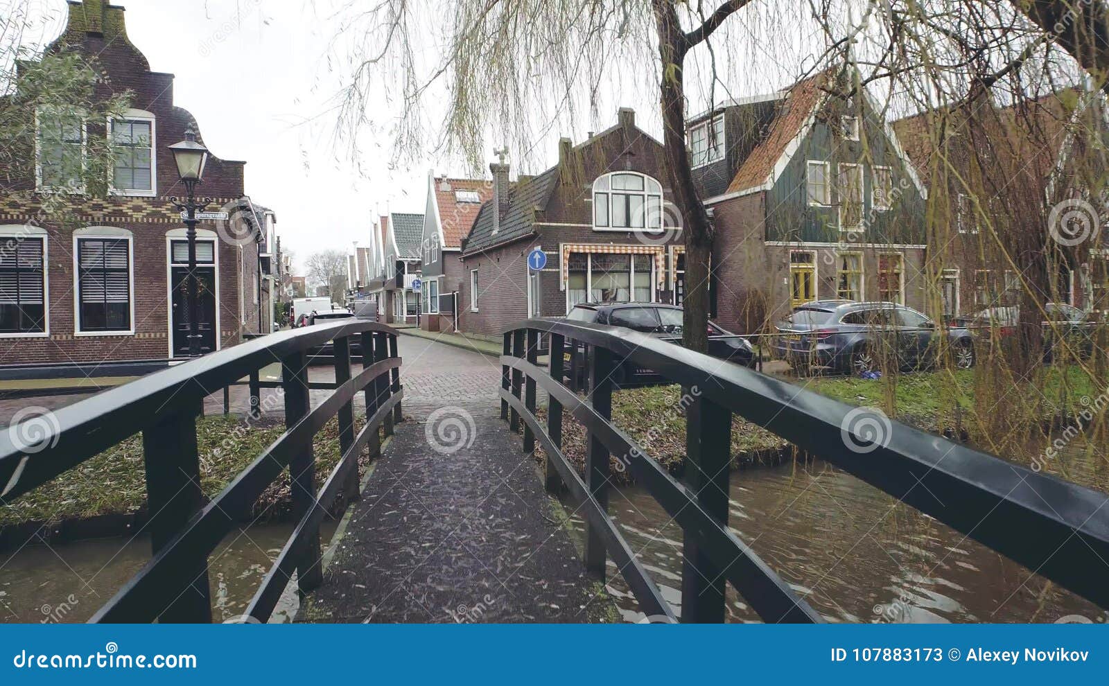 Small Bridge in Volendam, the Netherlands Stock Image - Image of ...