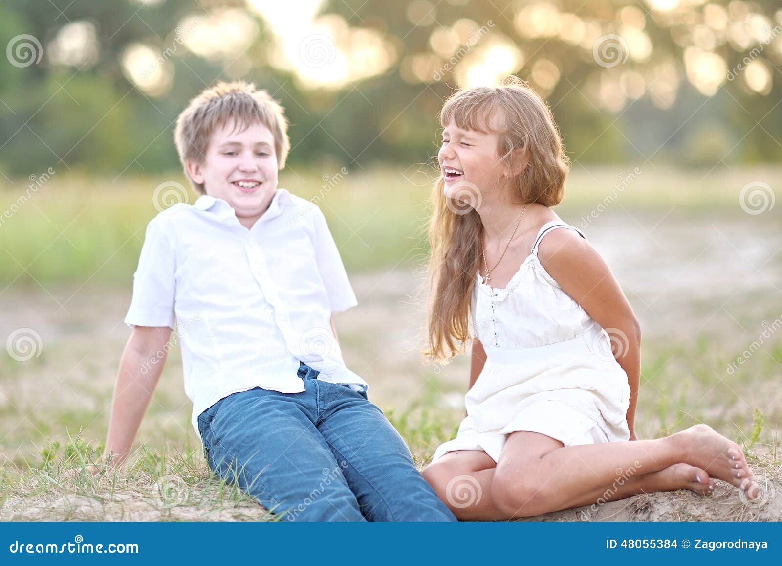 Small Brother and sister stock photo. Image of smile - 48055384