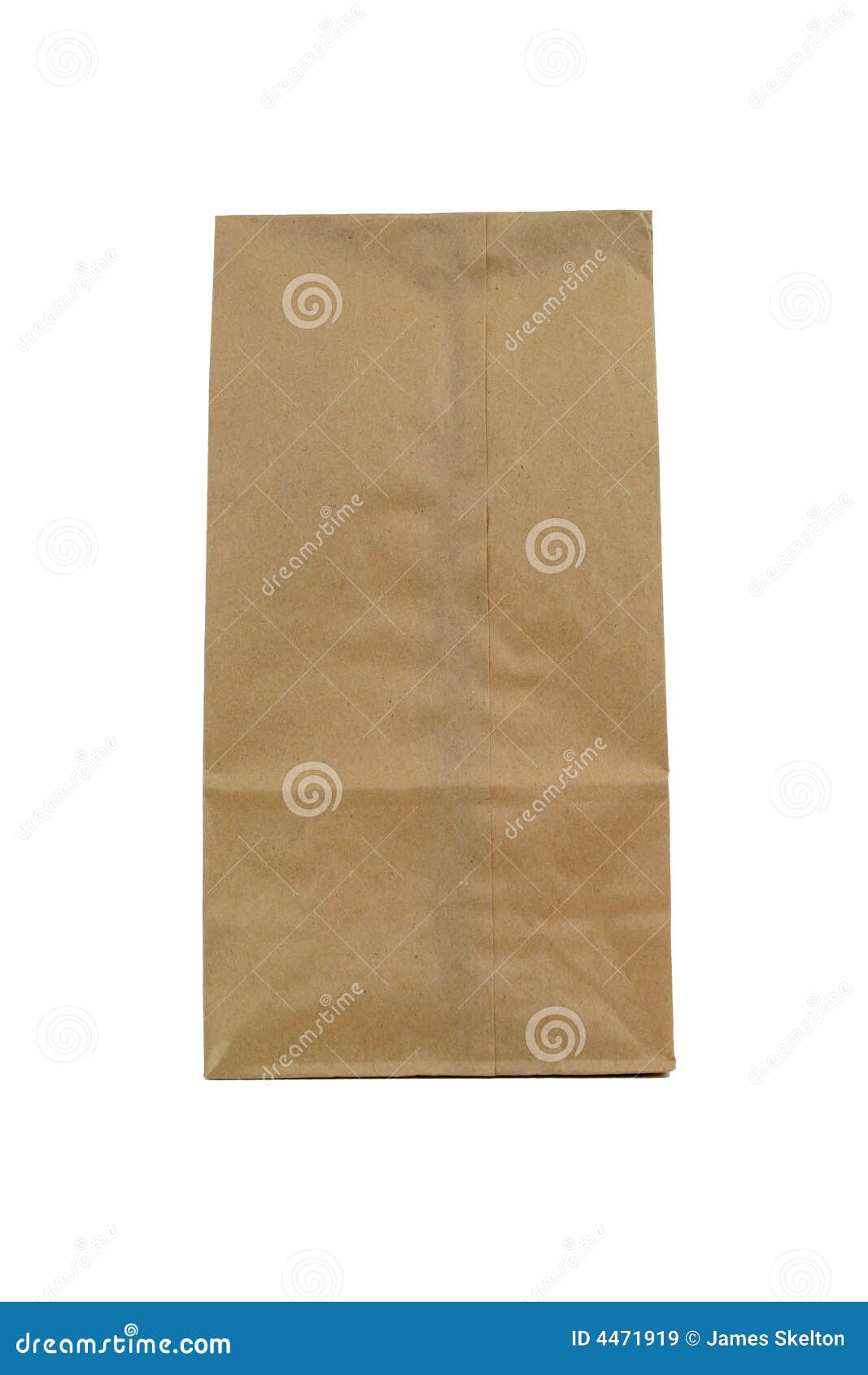 Small Brown Paper Package With Manila Label Isolated On White Stock ...