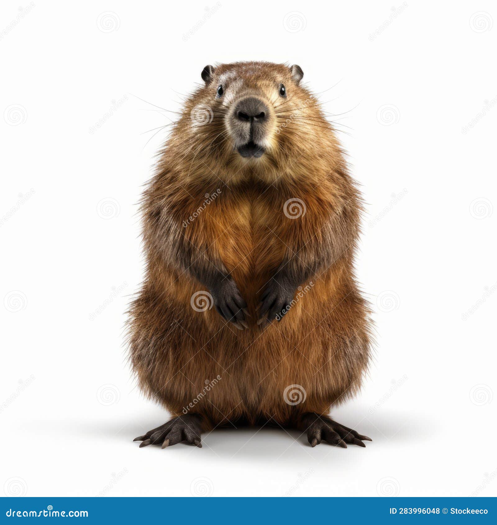 Chuck: A Stunning Groundhog In Hyperrealistic Style Royalty-Free Stock ...