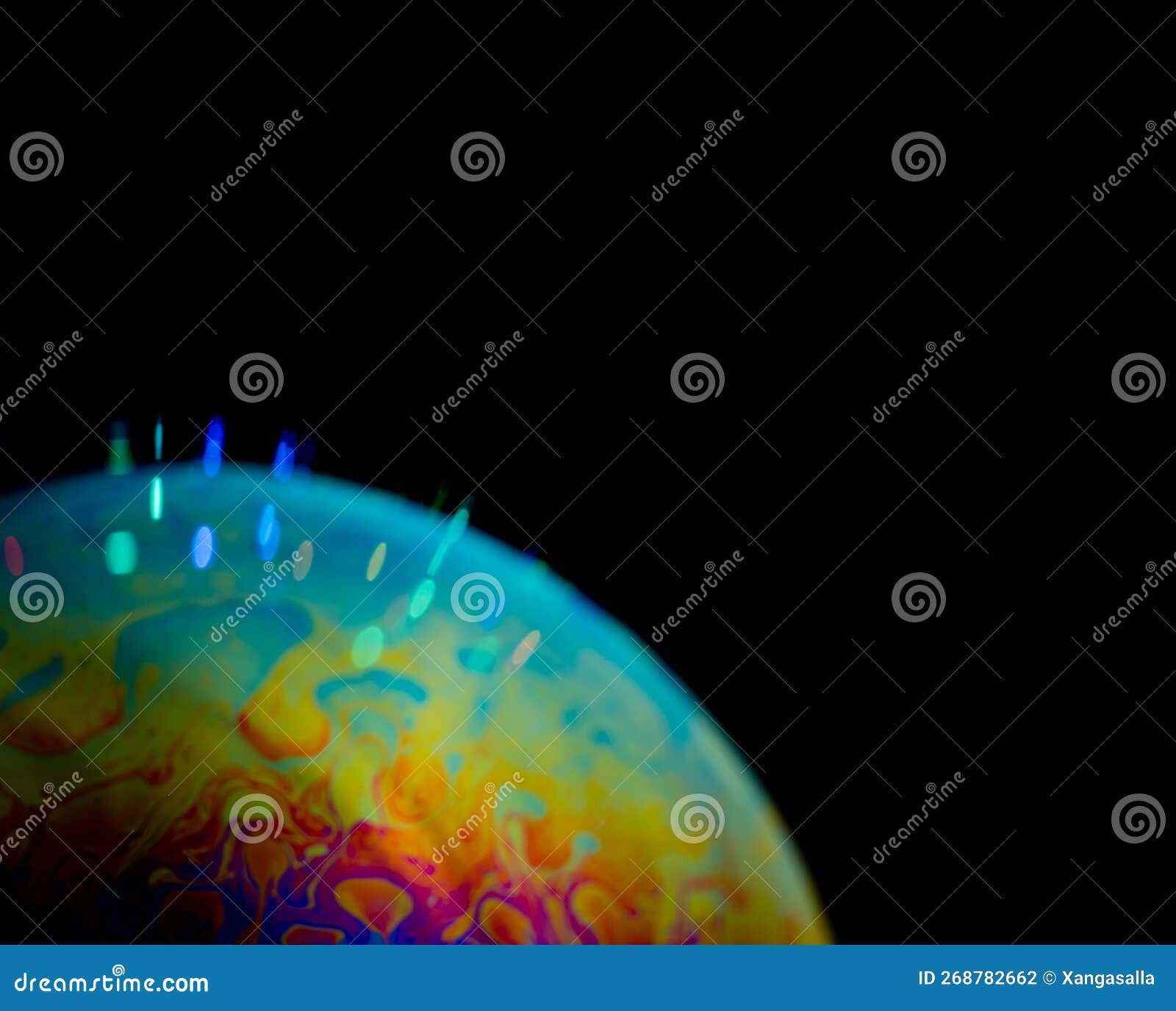 Small Bubble with the Appearance Gaseous Atmosphere Stock Photo - Image ...