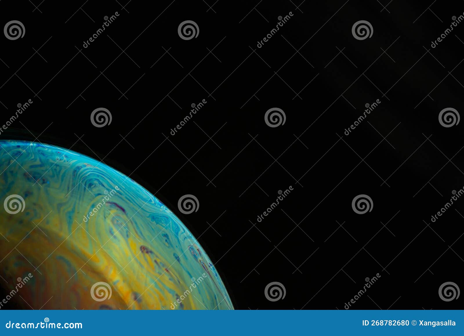 Small Bubble with the Appearance Gaseous Atmosphere Stock Photo - Image ...