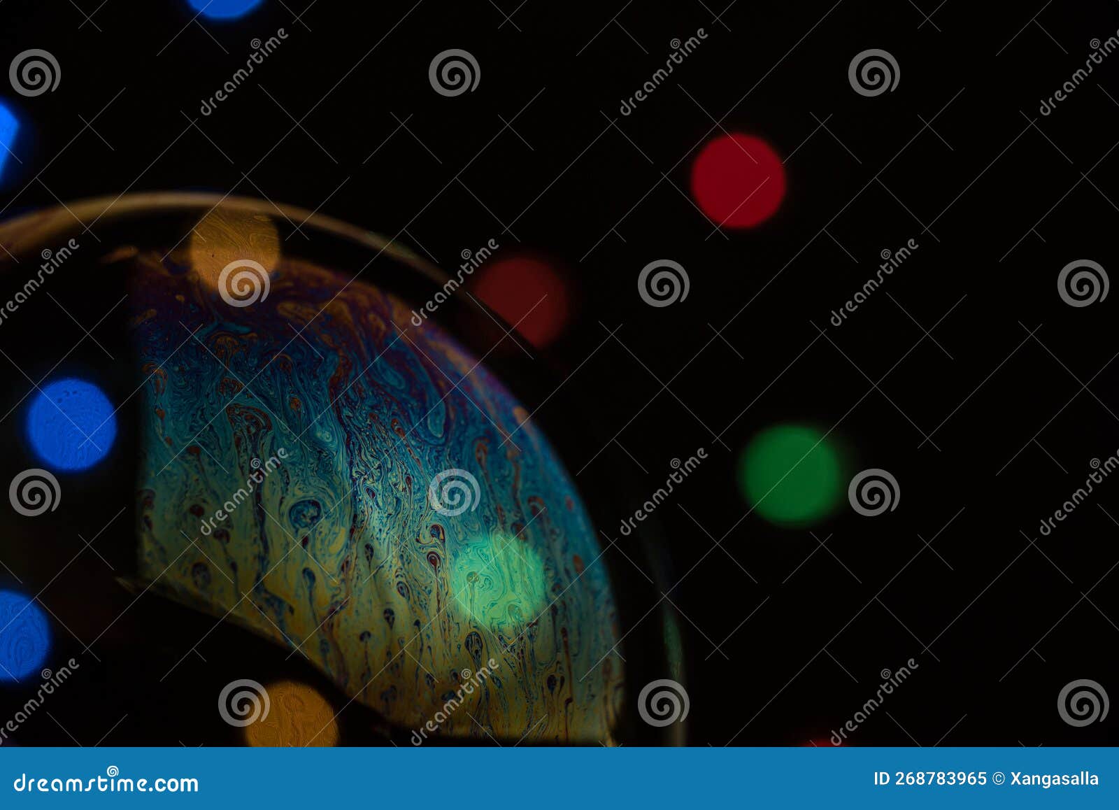 Small Bubble with the Appearance Gaseous Atmosphere Stock Image - Image ...