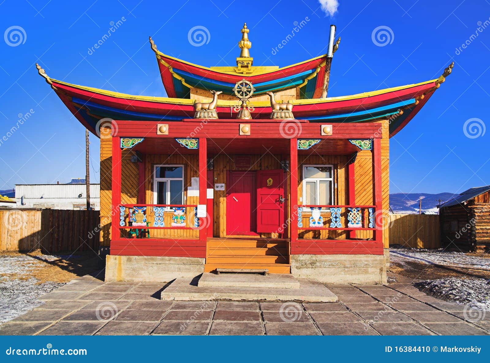 Small buddhist temple stock photo. Image of monastery - 16384410