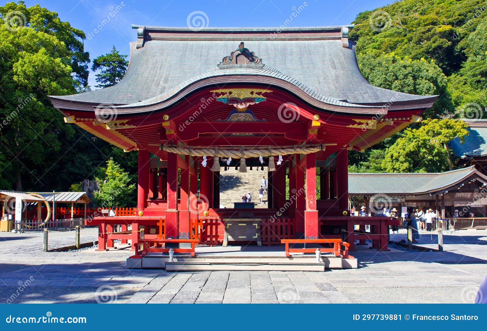 Small Buddhist Temple in Japan during Summer Stock Image - Image of ...