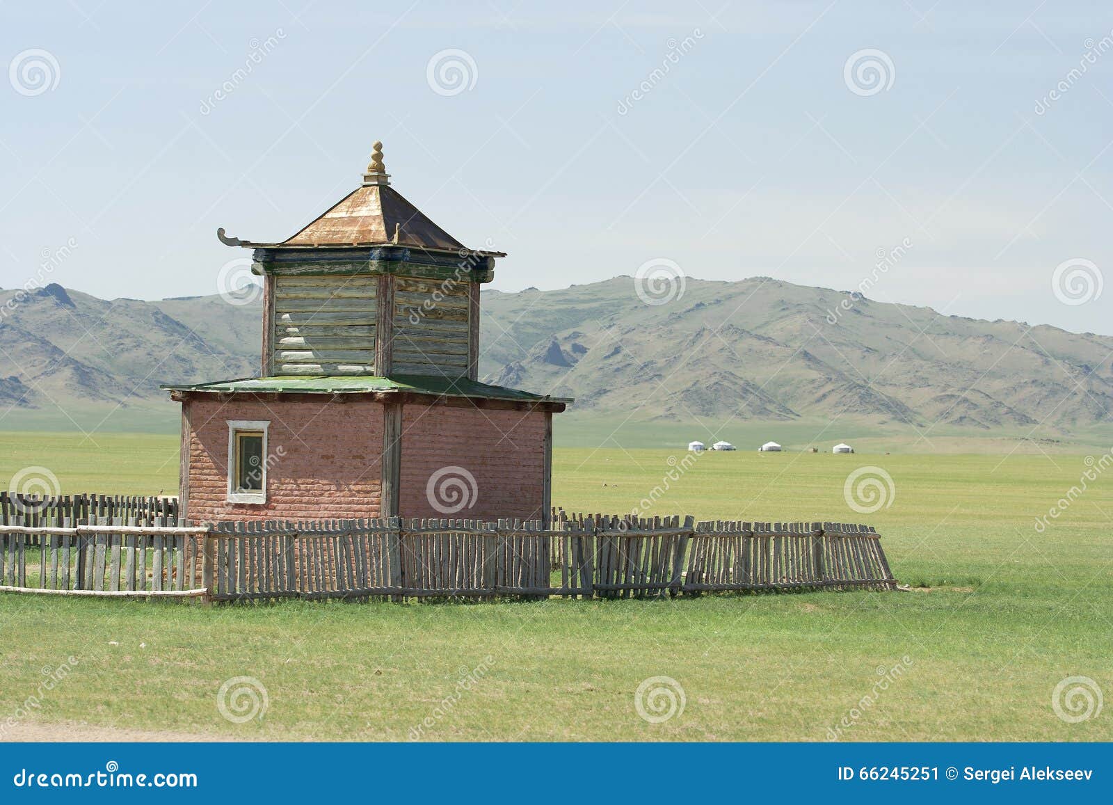 A Small Buddhist Temple on the Road. Stock Image - Image of meadow ...