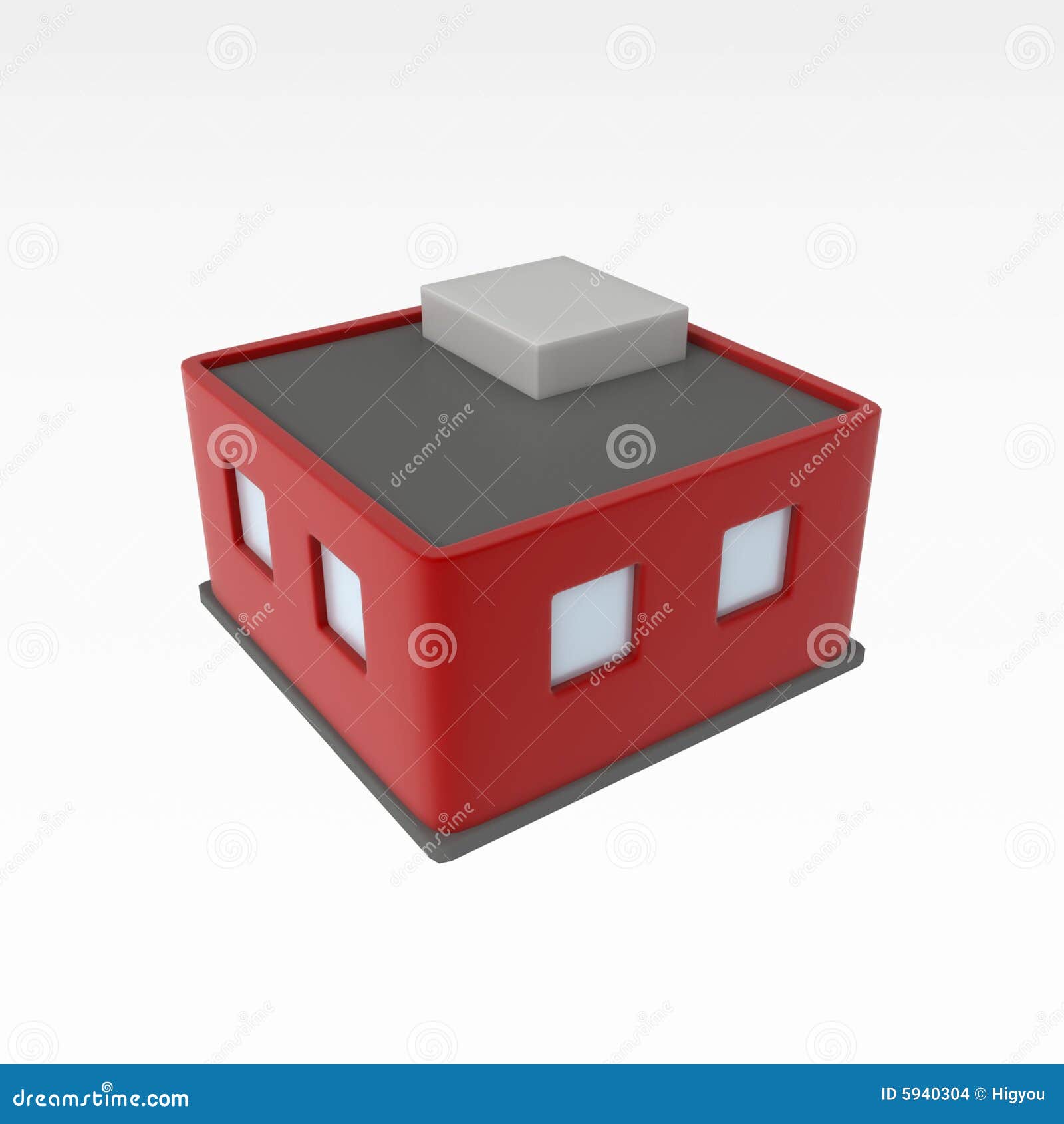Small Building stock illustration. Illustration of rendering - 5940304