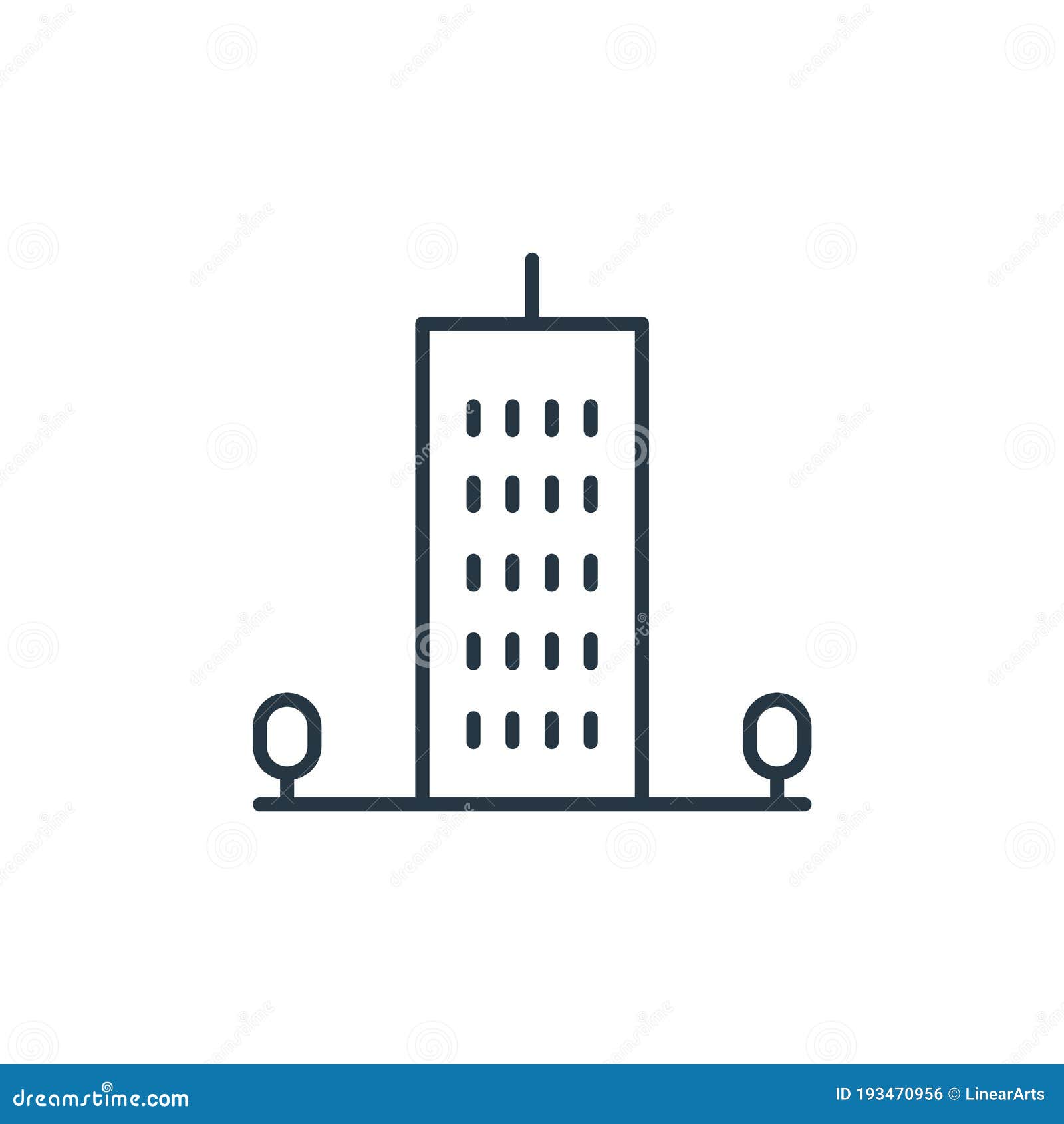 A Small Building Vector Illustration | CartoonDealer.com #74001842