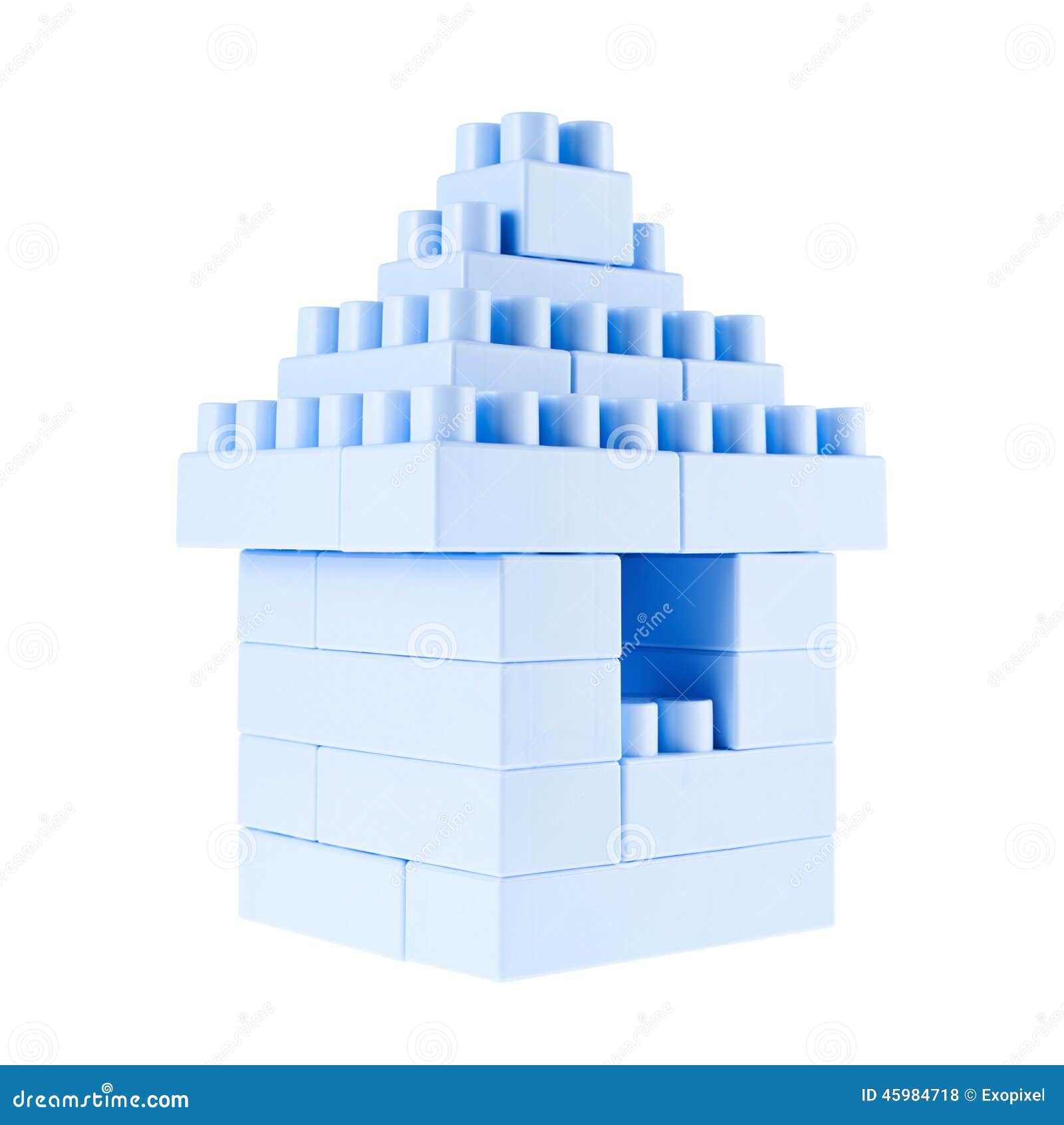 Small Building Made of Toy Bricks Stock Photo - Image of building ...