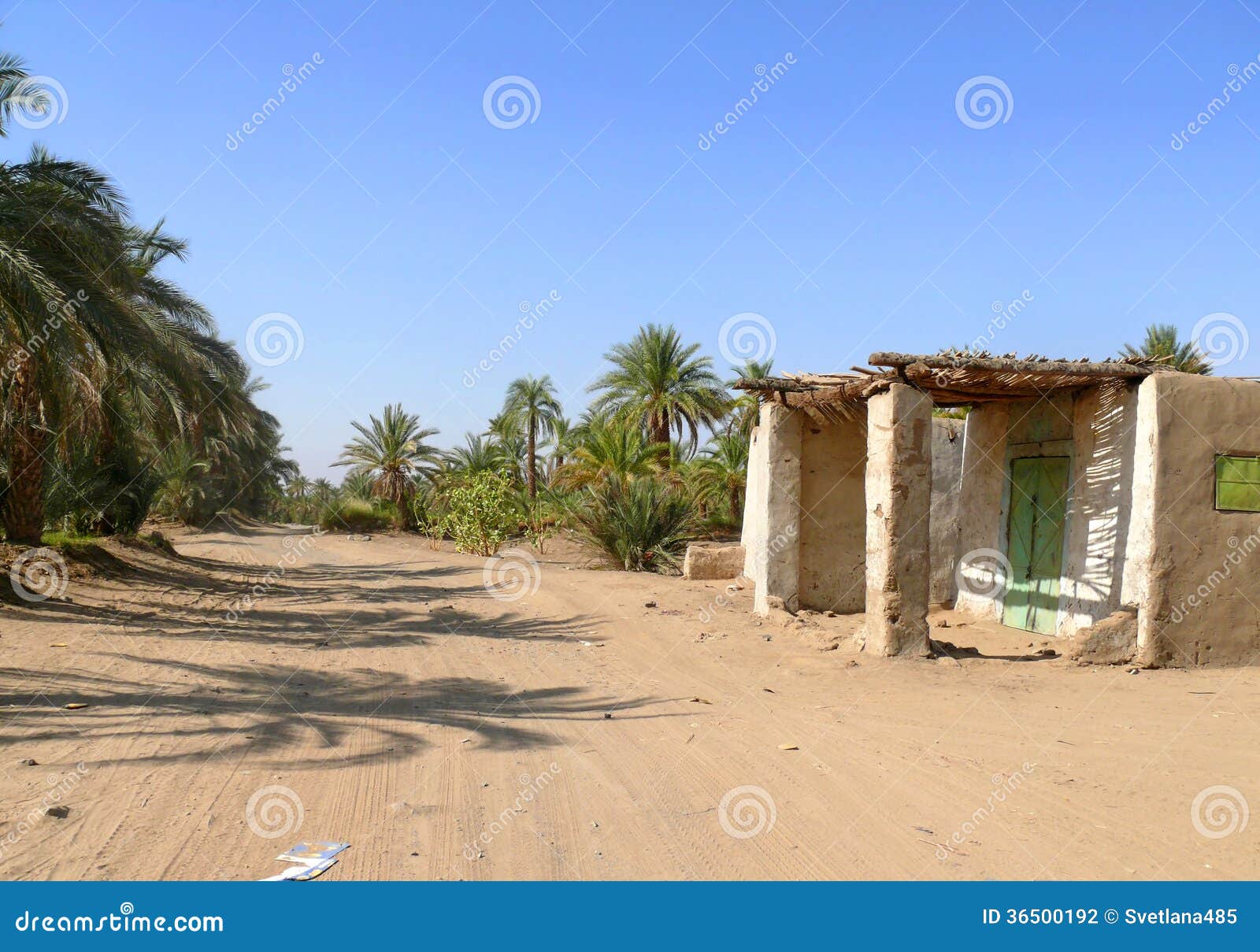 Small Building in the Sahara Desert. Stock Photo - Image of housing ...