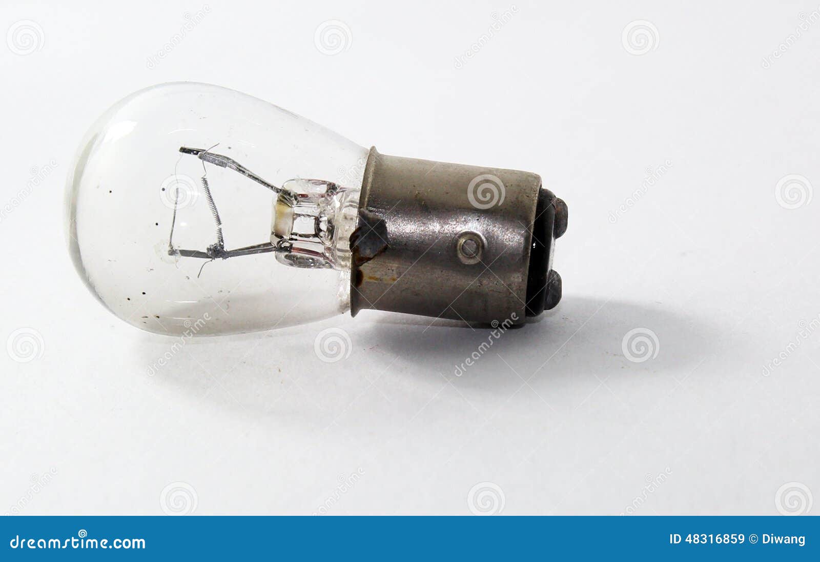 Small bulb on isolated stock image. Image of clip, abstract - 48316859