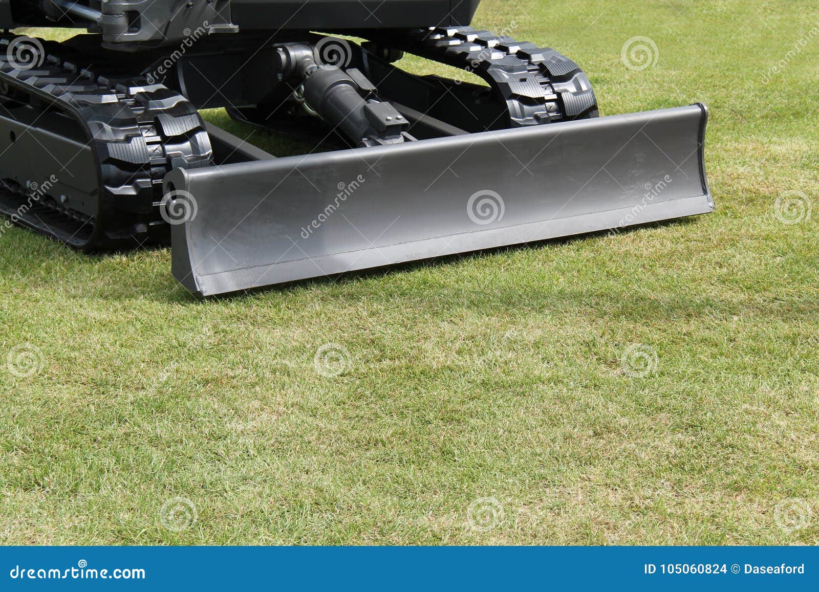 Small Bulldozer Blade. stock photo. Image of industrial - 105060824