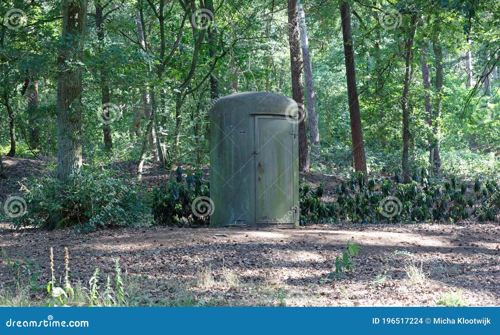 Small bunker from WW2 stock photo. Image of camouflage - 196517224