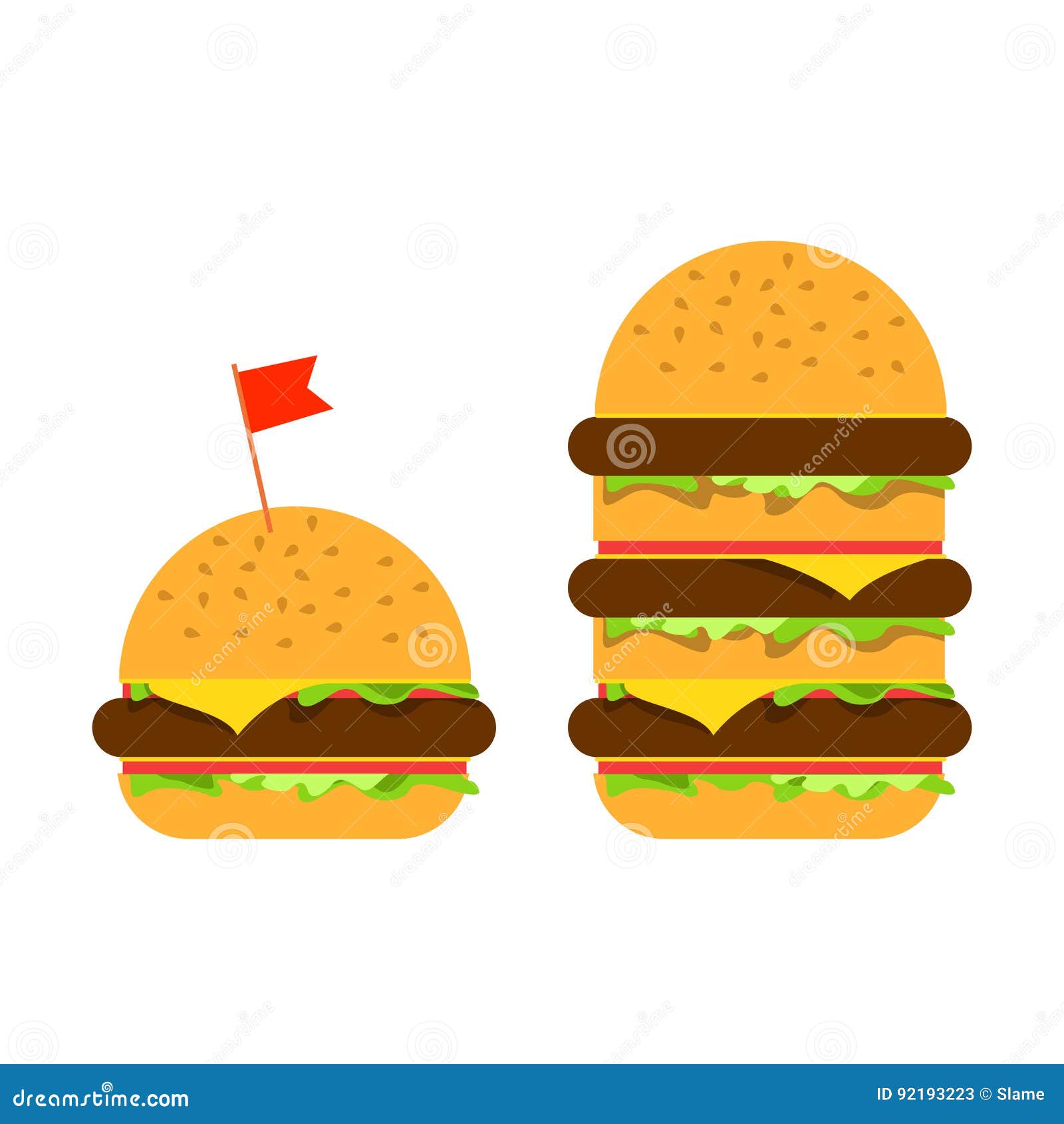 A Small Burger Restaurant. AI Generated. Stock Image | CartoonDealer ...